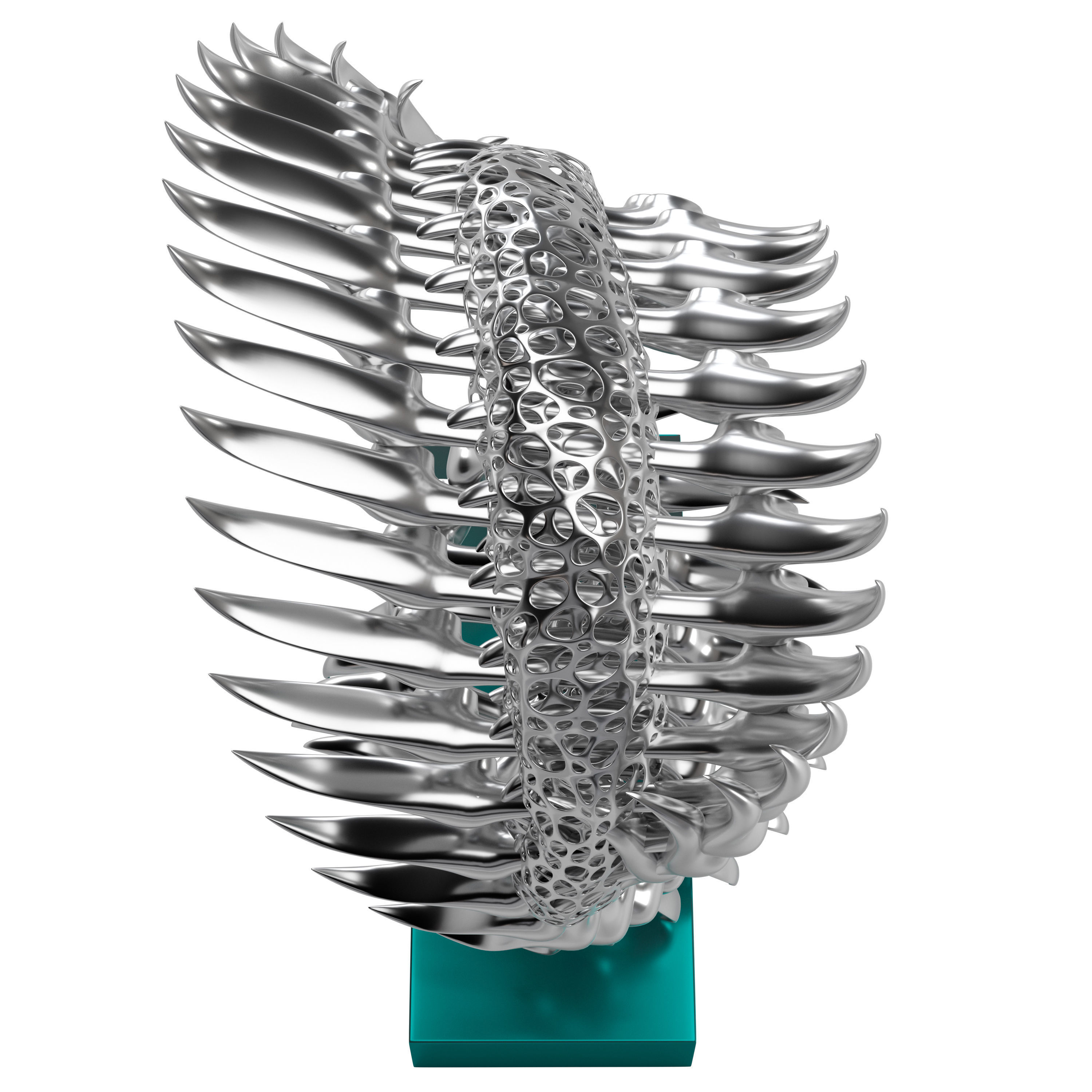 Skeleton Sculpture fantasy 3D model | CGTrader