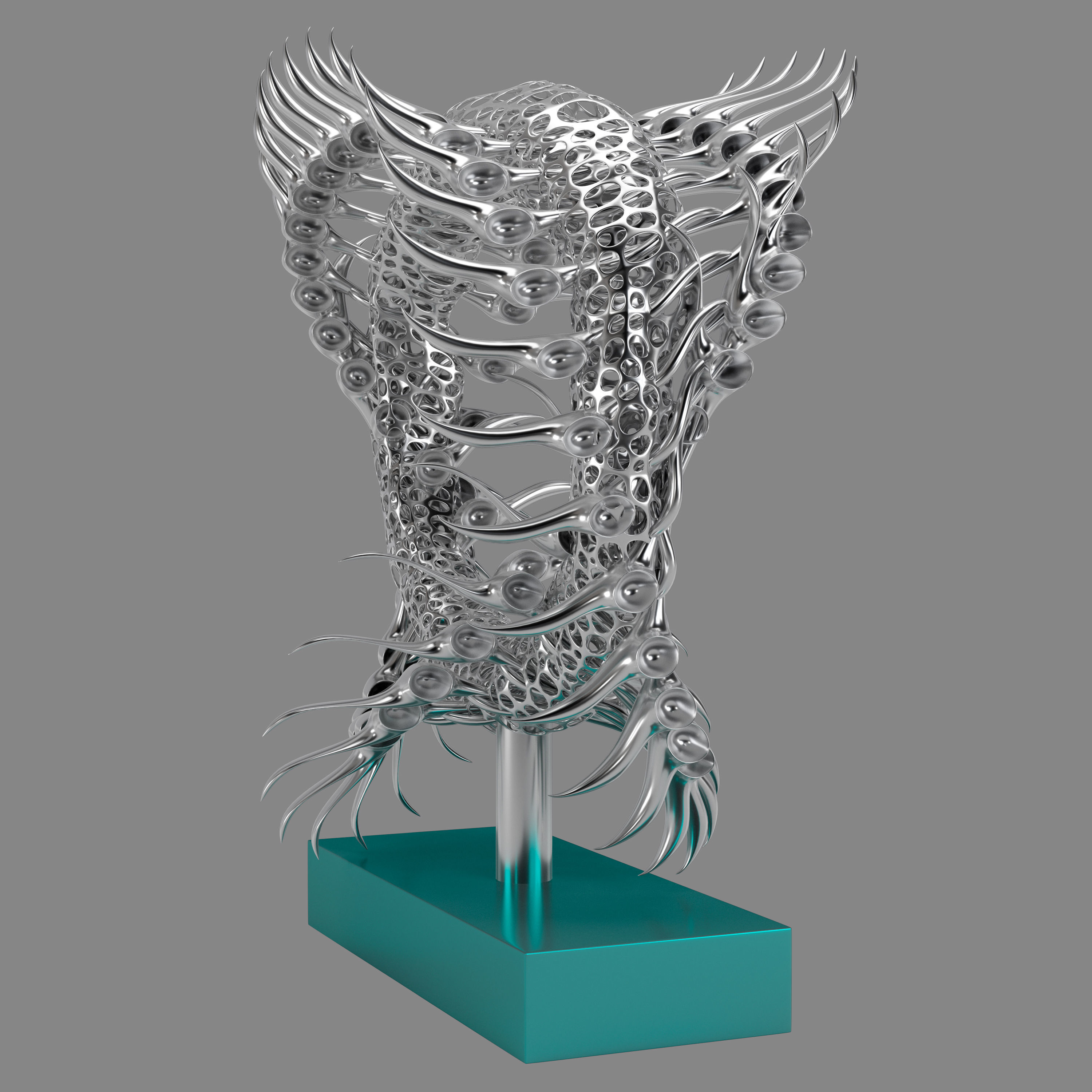 Skeleton Sculpture fantasy 3D model | CGTrader