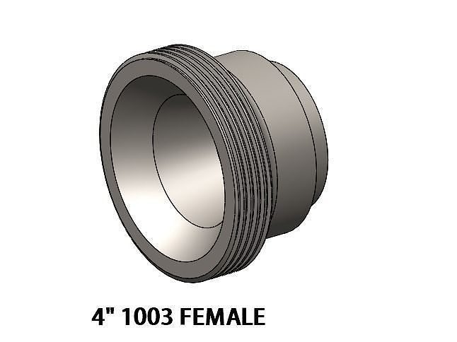 4 INCH WECO FIG 1003 FEMALE REAL DIMENSION 3D model | CGTrader