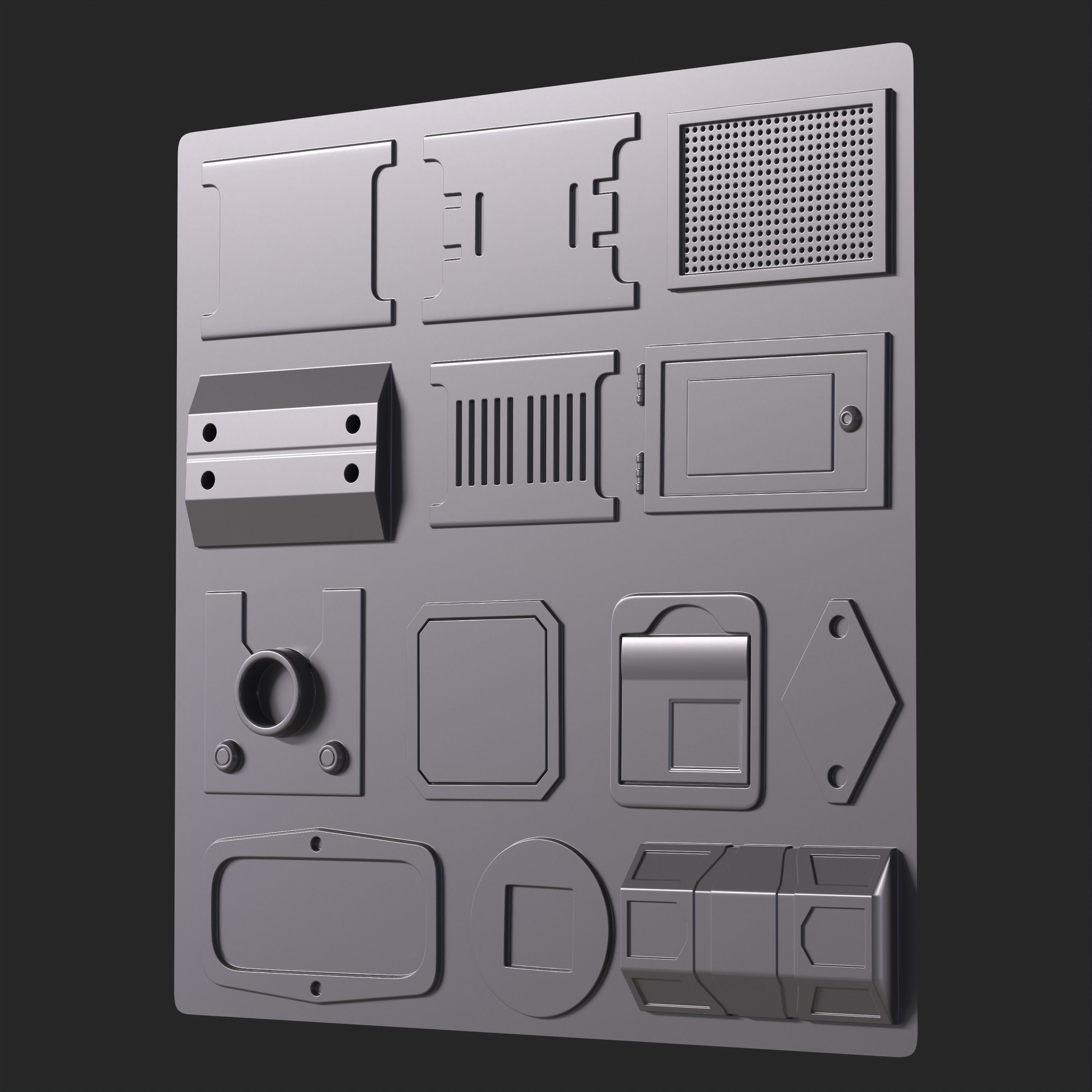100 Hardsurface Alpha Texture | CGTrader