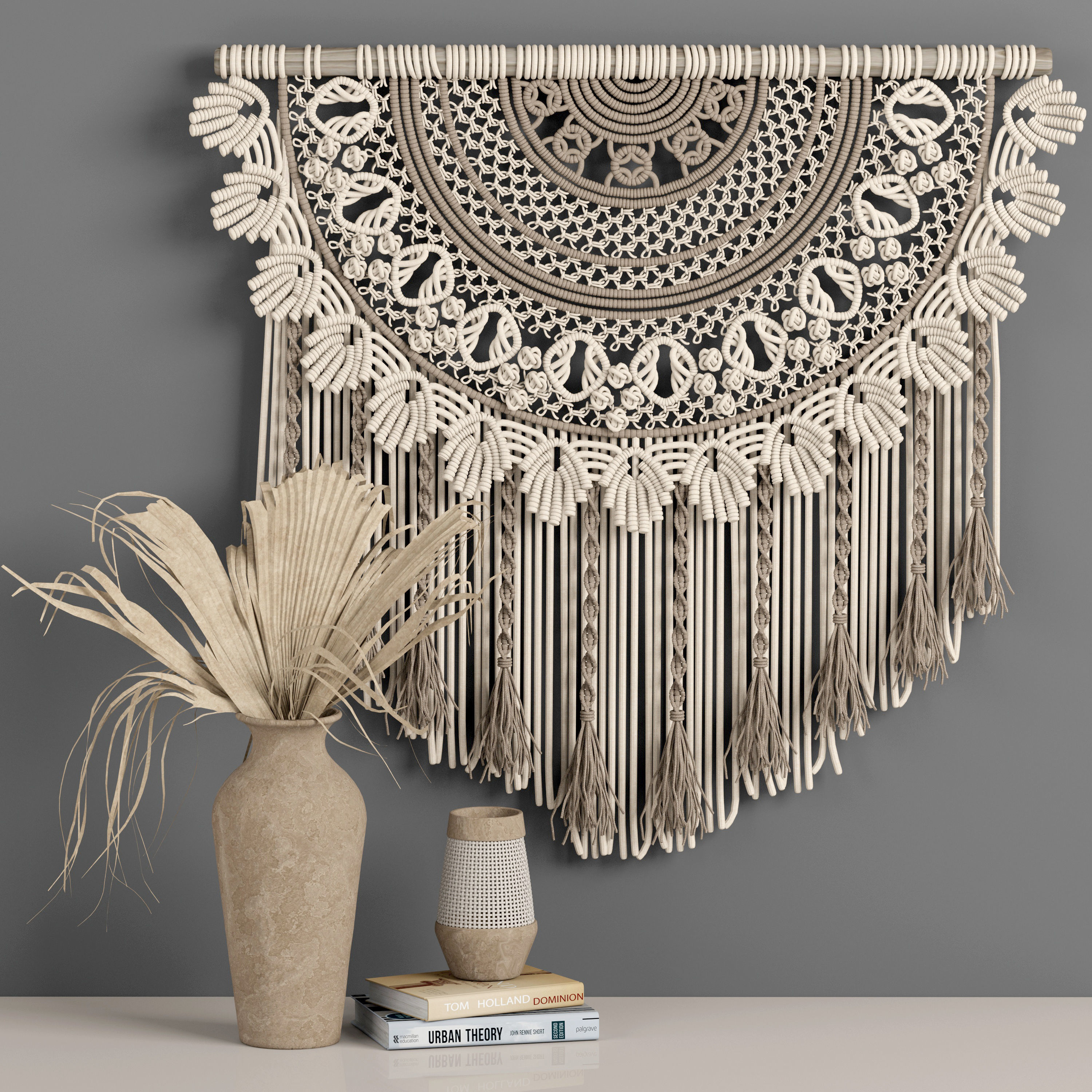 macrame decor set 06 3D model | CGTrader