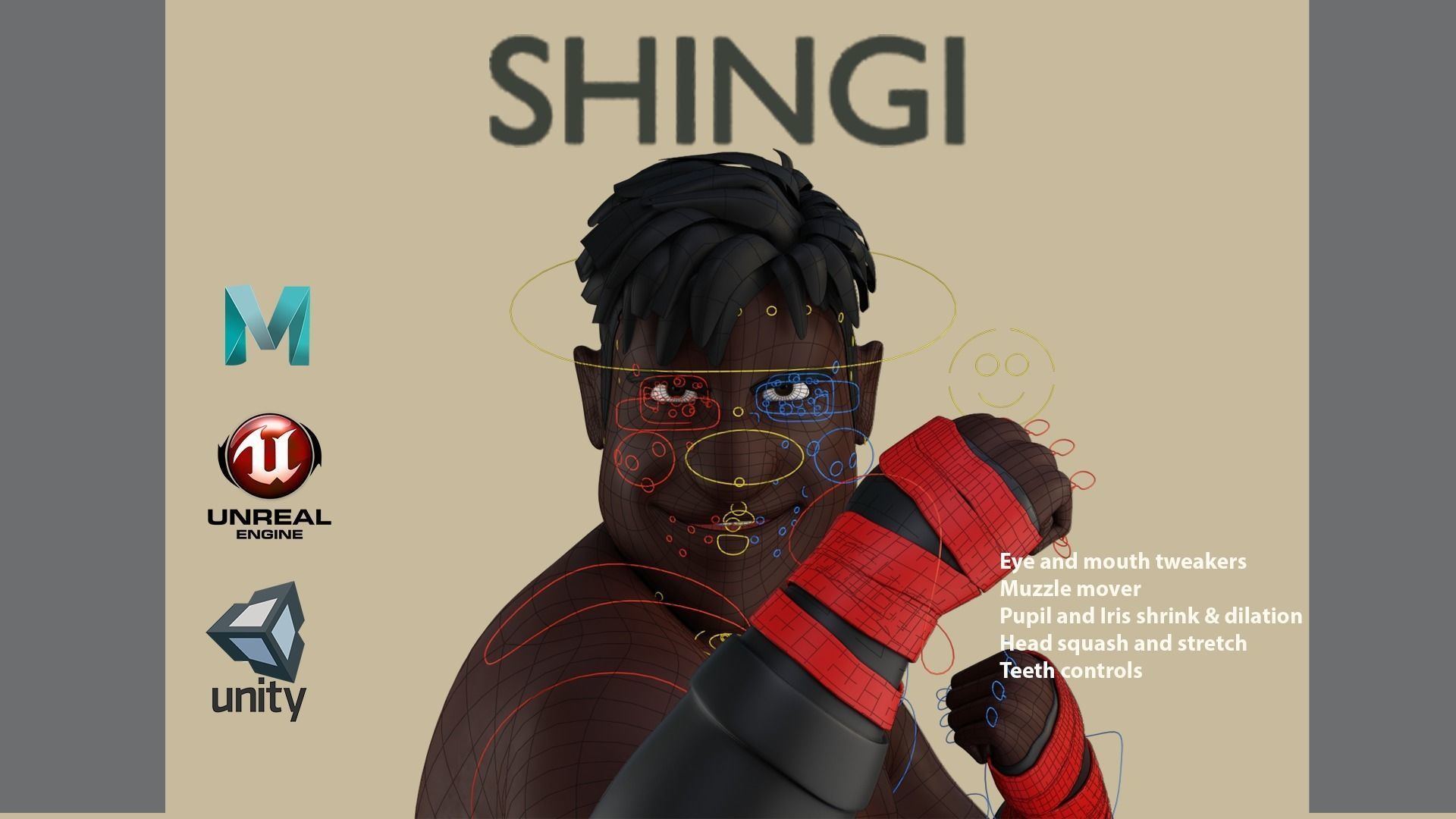 3D model SHINGI RIG MAYA VERSION VR / AR / low-poly | CGTrader