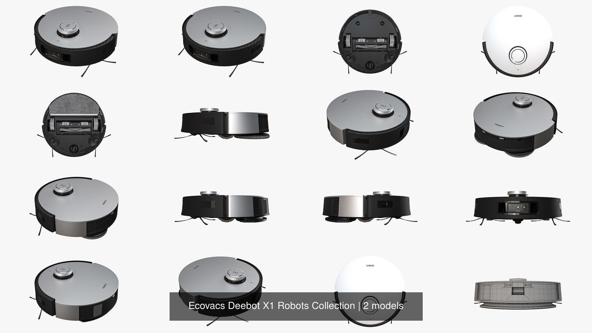 Ecovacs Deebot X1 Robots Collection | CGTrader