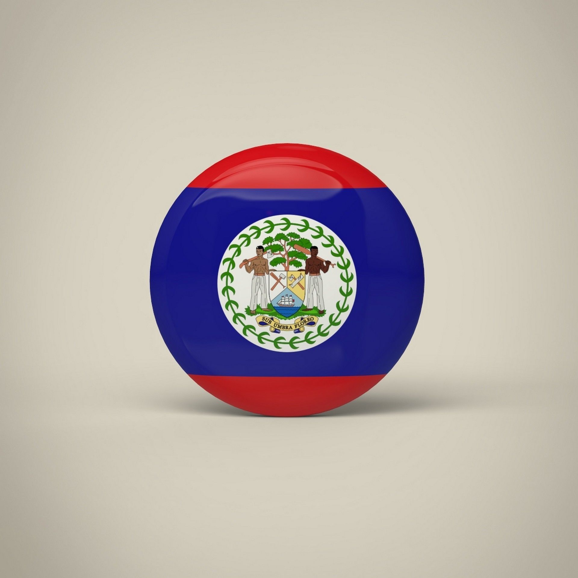 3D model Belize Badge VR / AR / low-poly | CGTrader