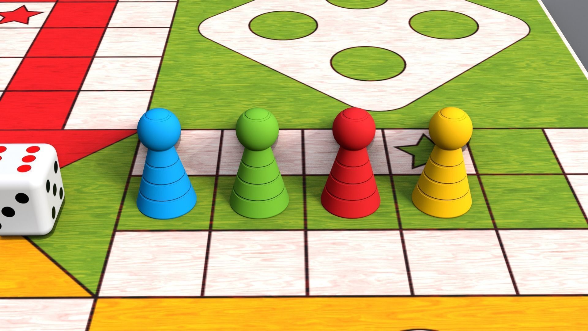3D model Ludo - Board Game VR / AR / low-poly | CGTrader