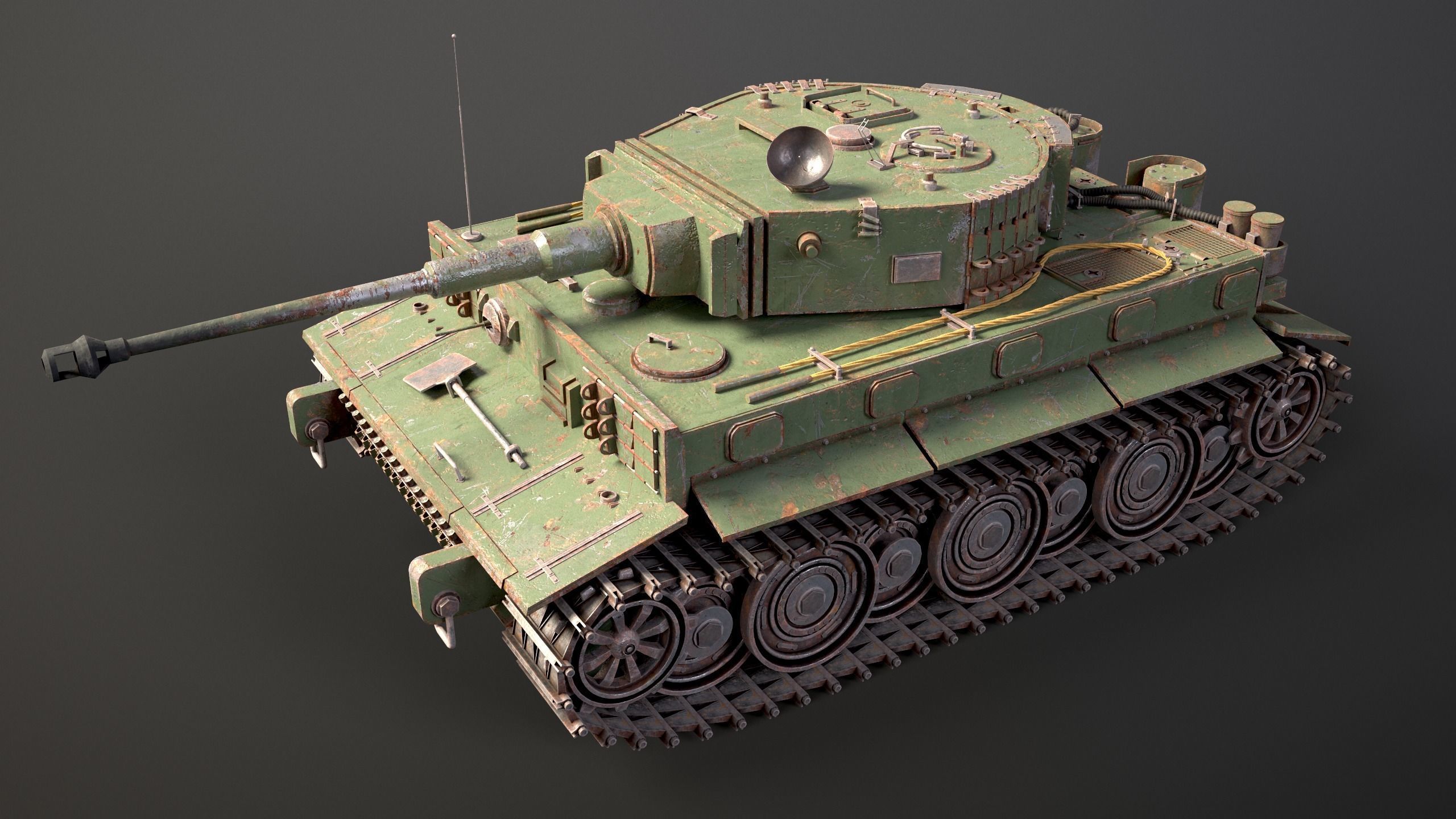 Panzer VI Tiger I - WW2 German heavy Tank 3D model 3D model | CGTrader