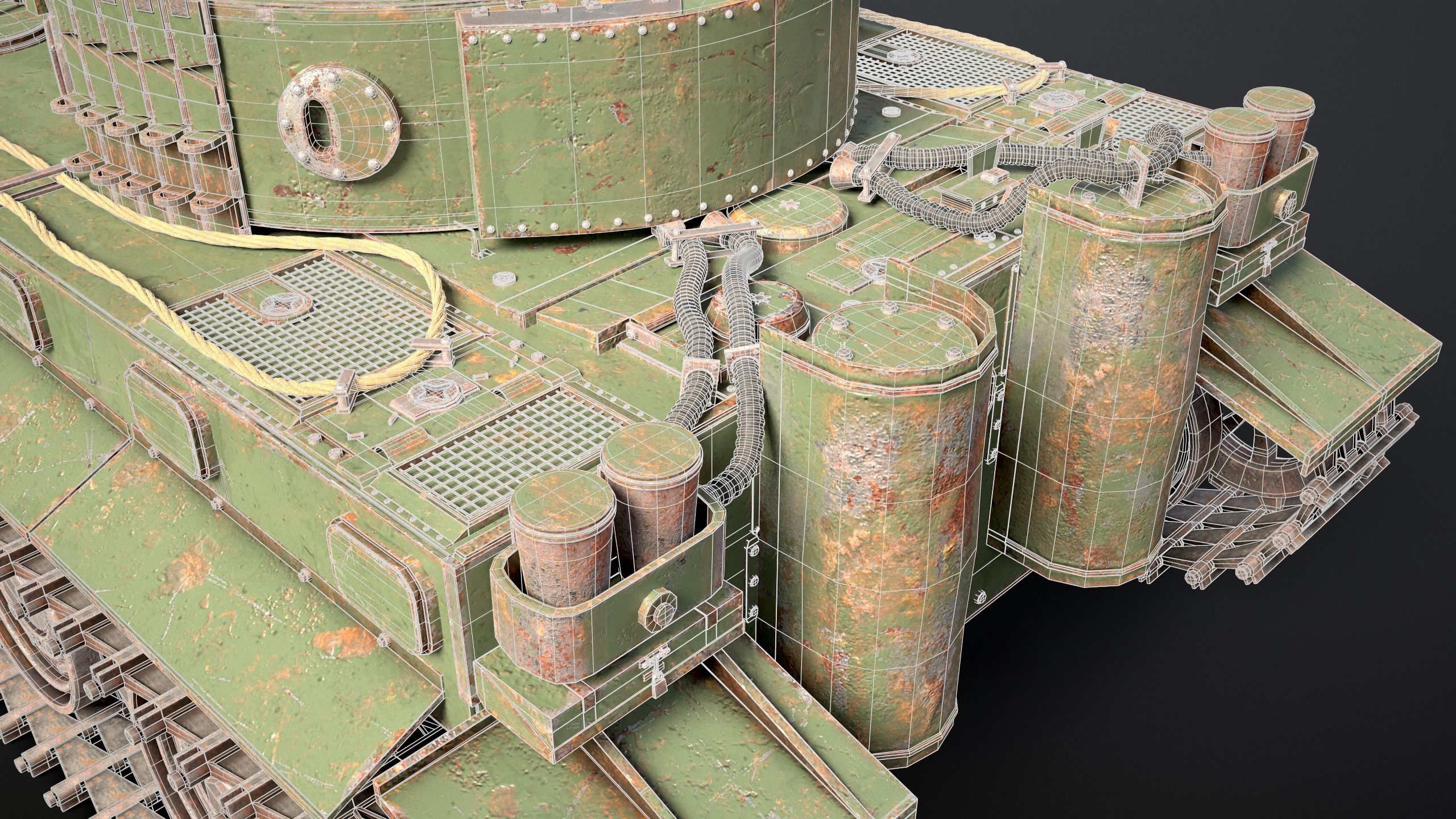 Panzer VI Tiger I - WW2 German heavy Tank 3D model 3D model | CGTrader
