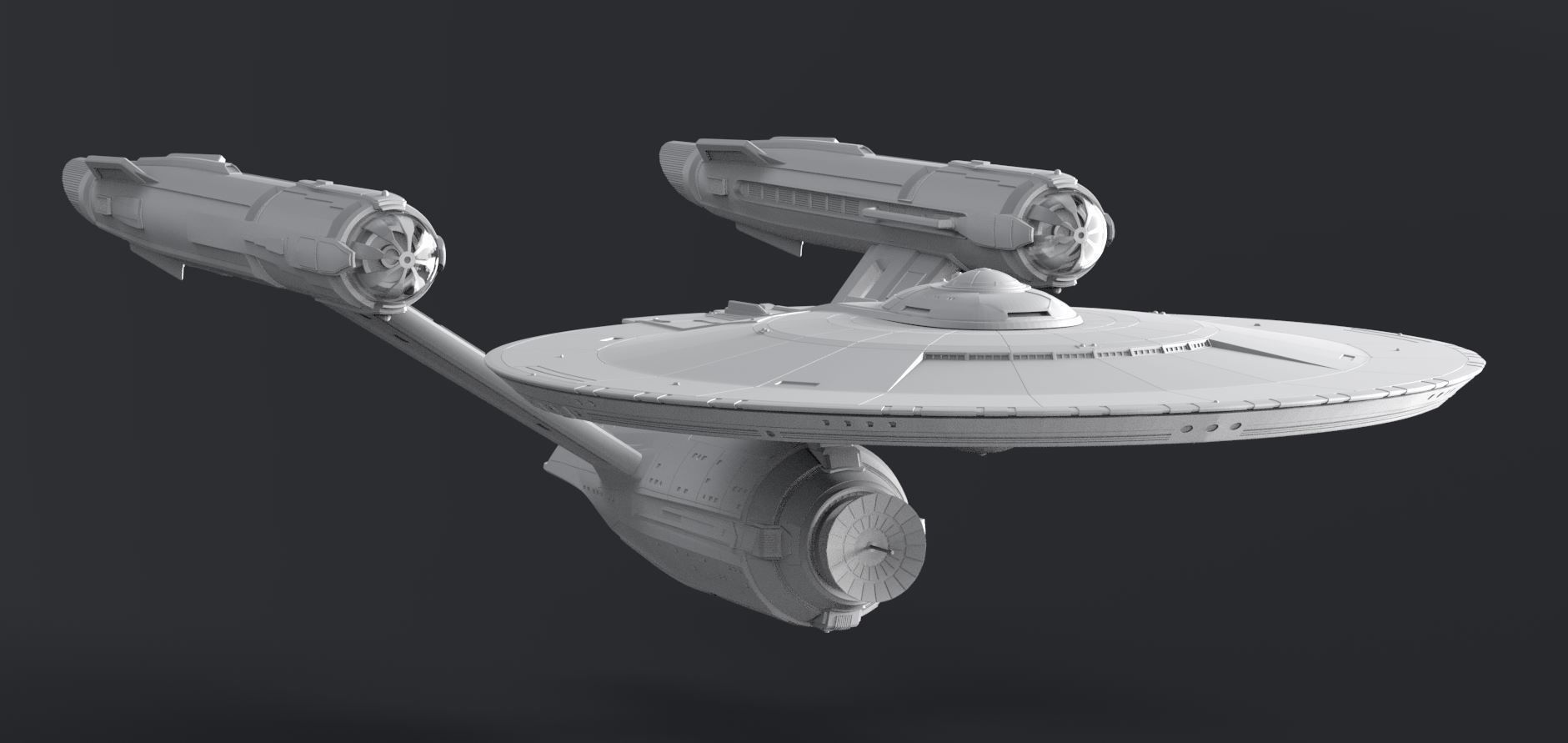 SNW Discovery Enterprise Scale model 3D model 3D printable | CGTrader