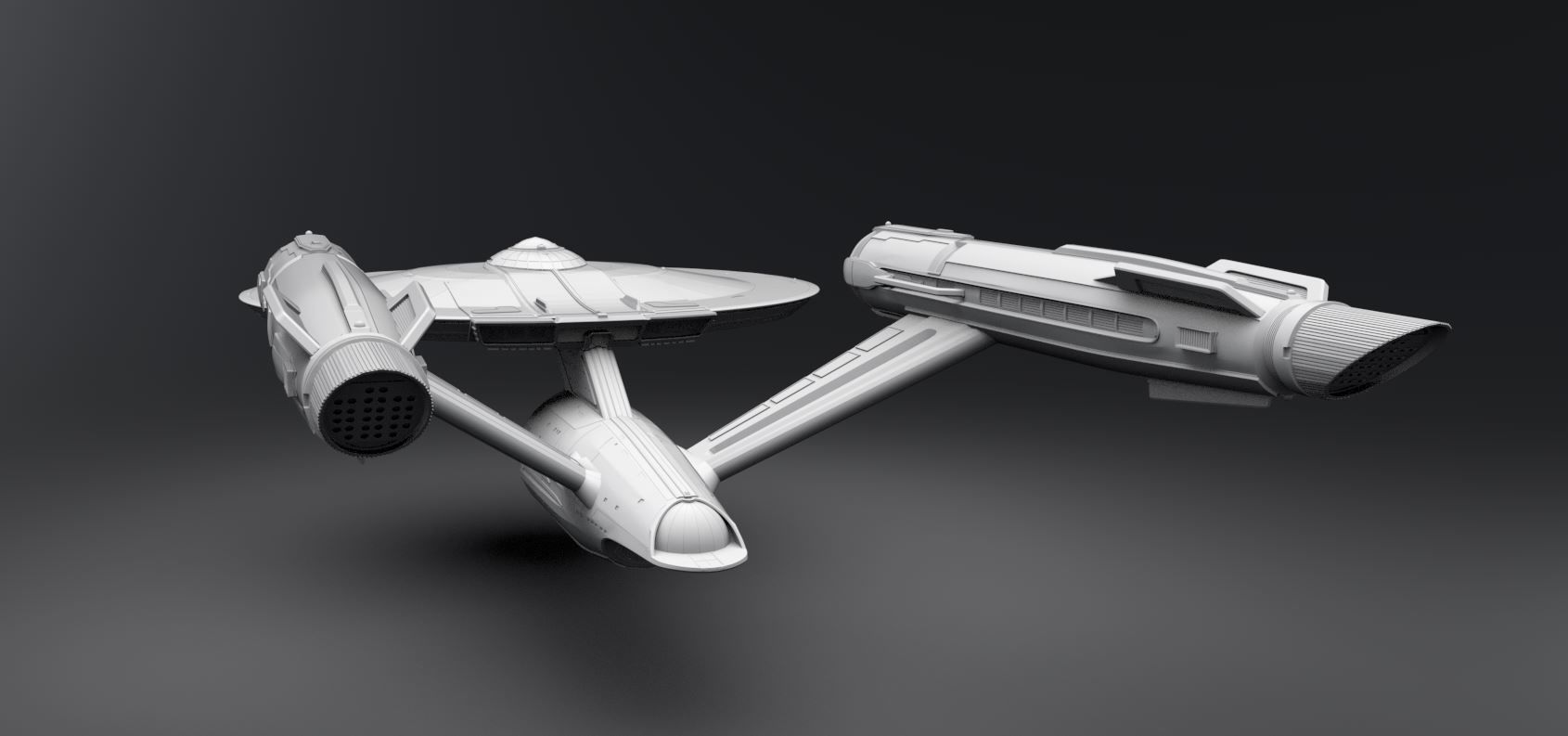 SNW Discovery Enterprise Scale model 3D model 3D printable | CGTrader