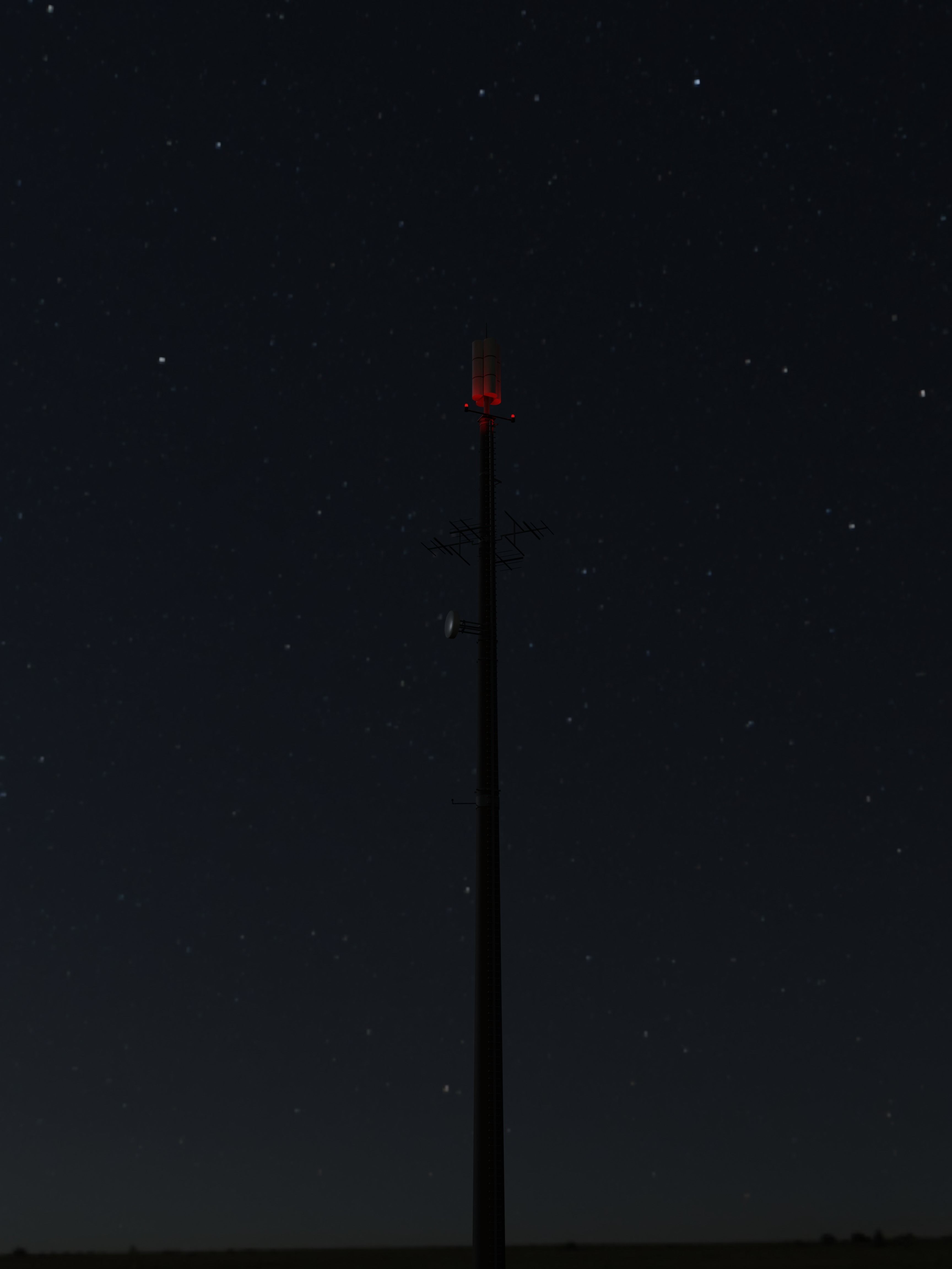 3D model Small Military Radio Transmission Mast Limberg VR / AR / low ...