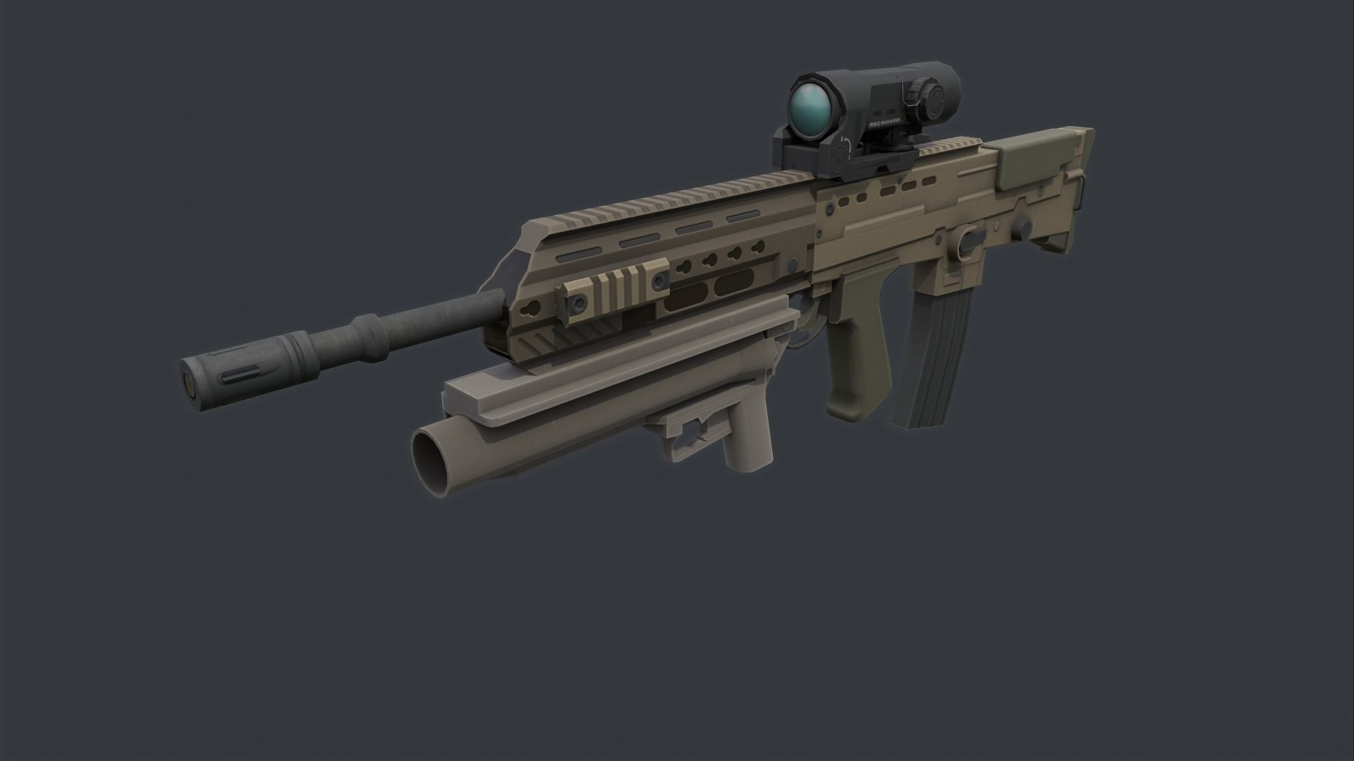 3D model L85-A3 Pack accessories VR / AR / low-poly | CGTrader