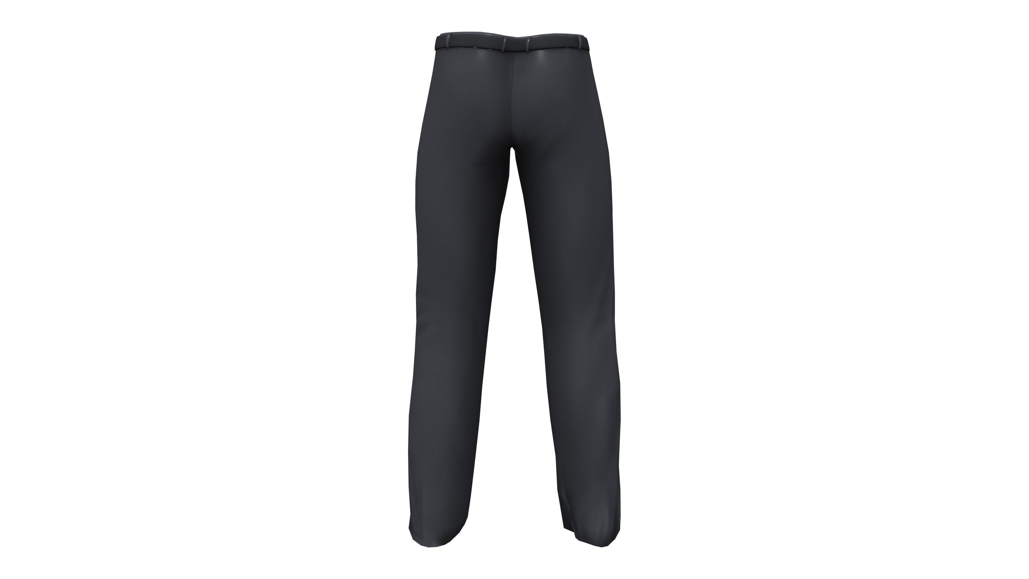 3D model Black Formal Trousers VR / AR / low-poly | CGTrader