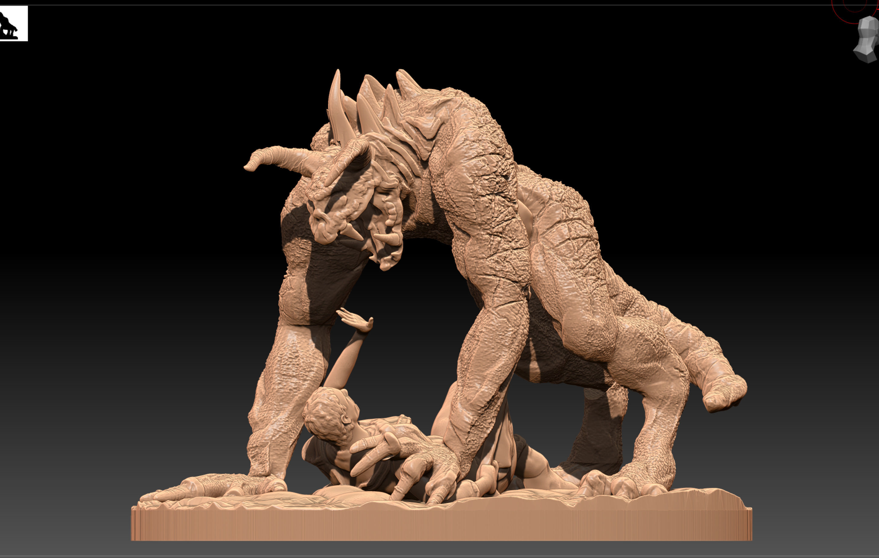 Fallout Vault guy vs Deathclaw 3D model 3D printable | CGTrader
