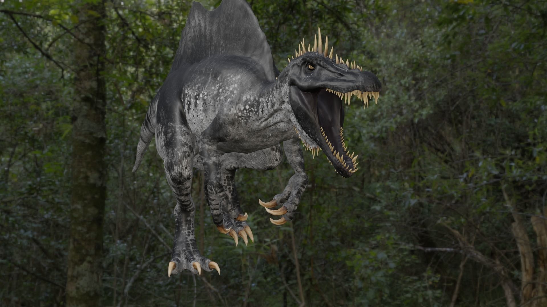 Spinosaurus from Monsters Resurrected 3D model animated rigged | CGTrader