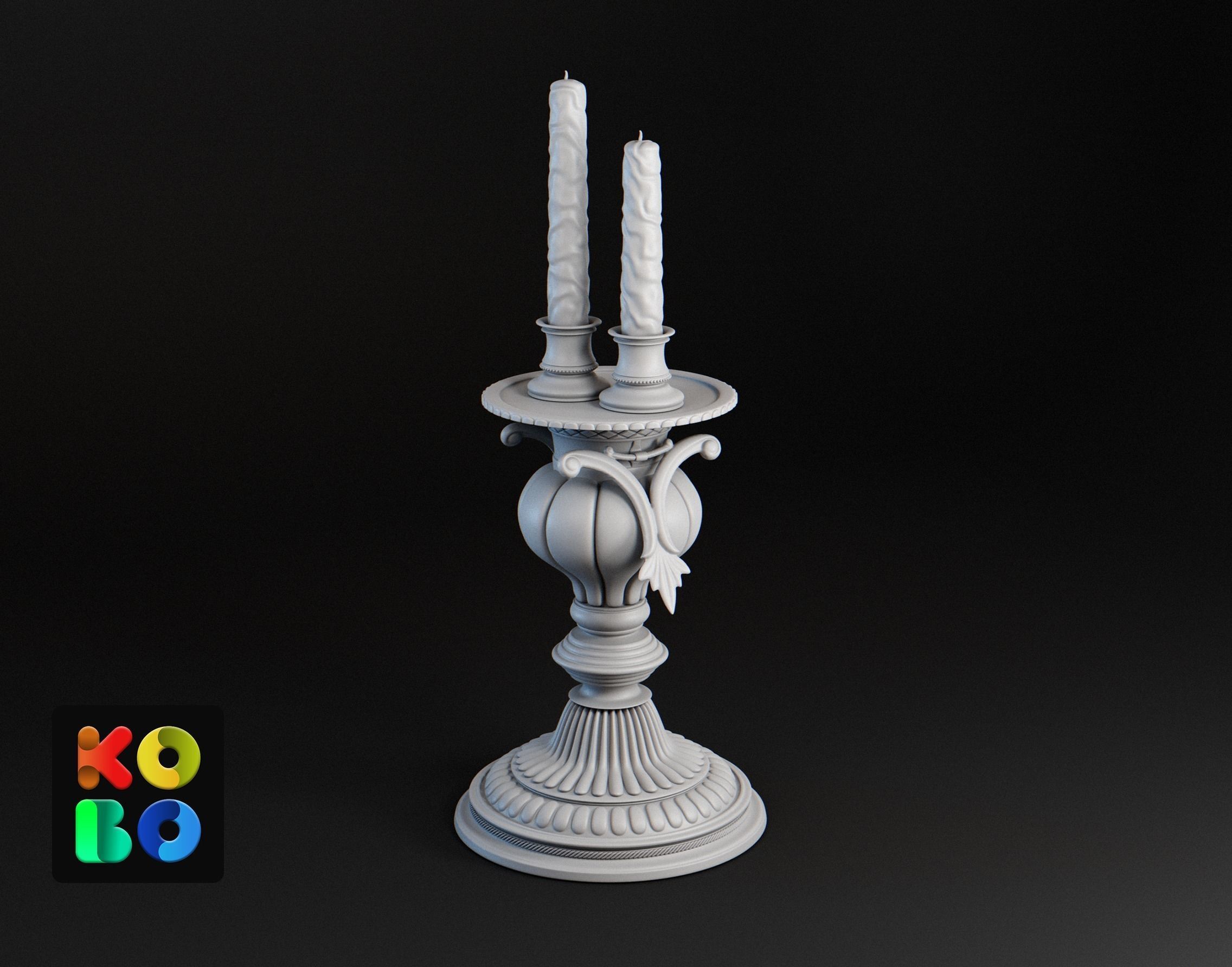 8 Ornamental Candlesticks 4K 3D Model Collection | CGTrader