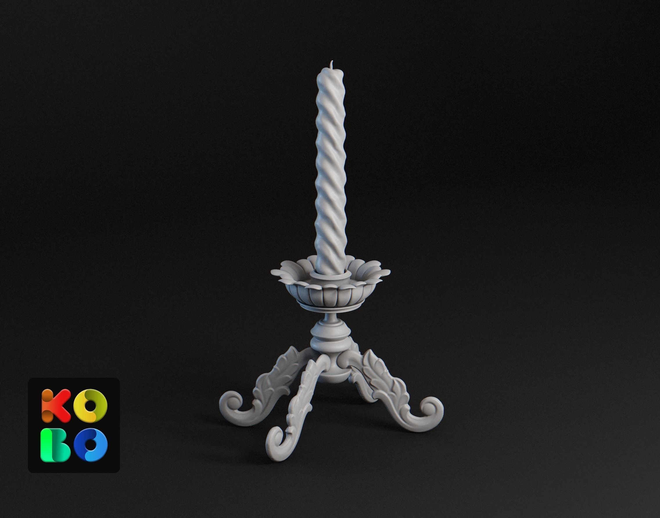 8 Ornamental Candlesticks 4K 3D Model Collection | CGTrader