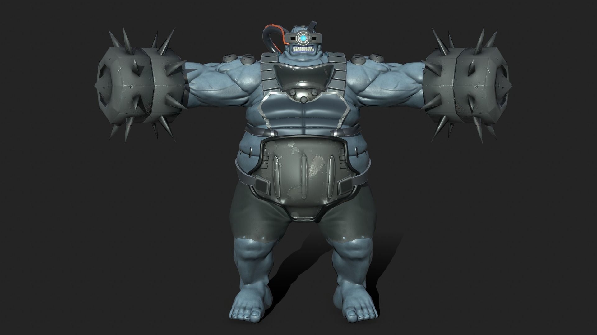 Sci-Fi monster creature Game-ready free VR / AR / low-poly 3D model ...