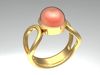 Cabochon Oval Women Ring 3D model 3D printable | CGTrader