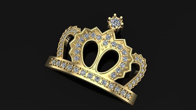 hanging crown 3D model 3D printable | CGTrader