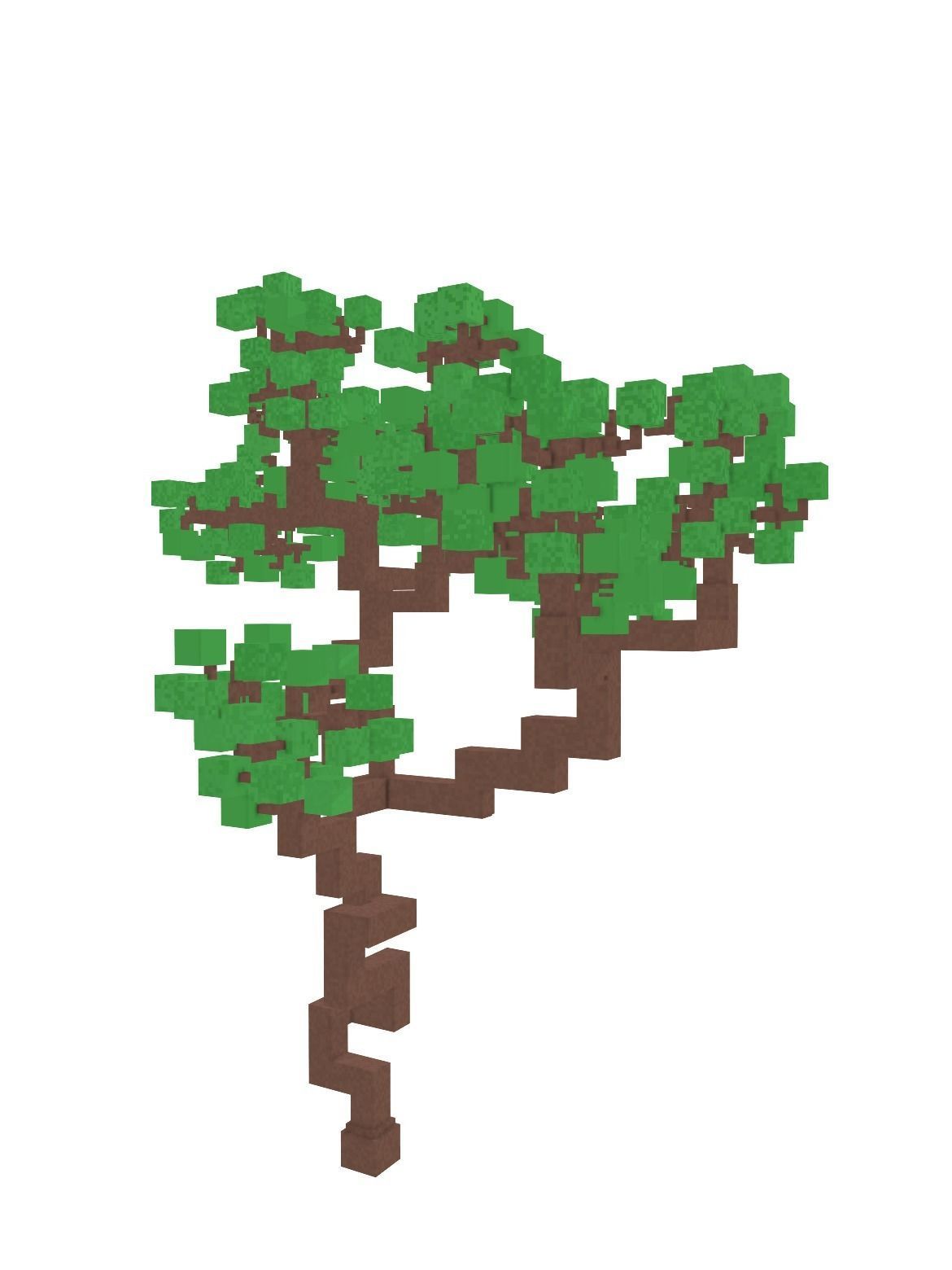 Vox Box Tree 02 3D model | CGTrader