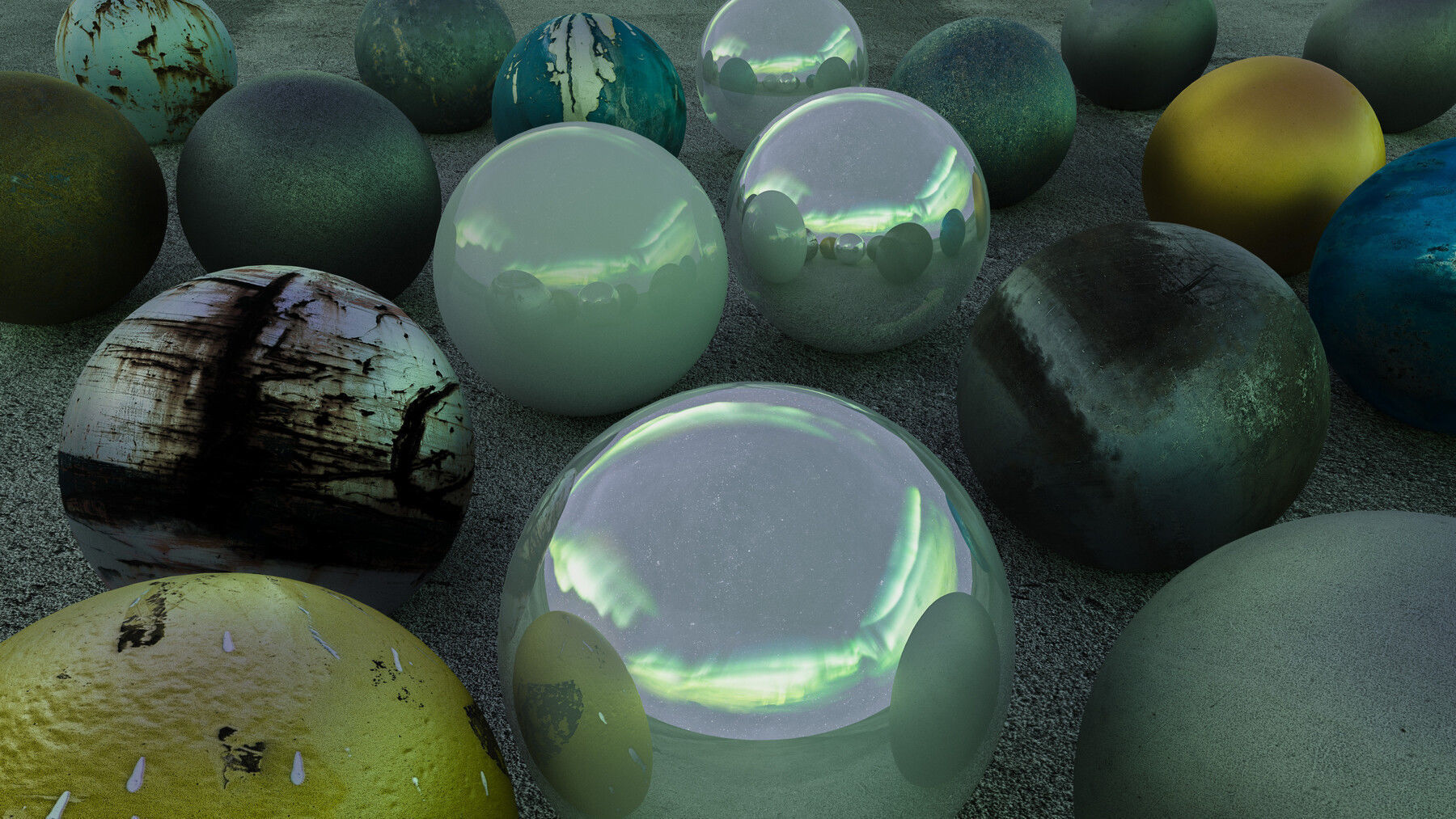 Skydome - 12K Northern Lights Bundle Texture | CGTrader