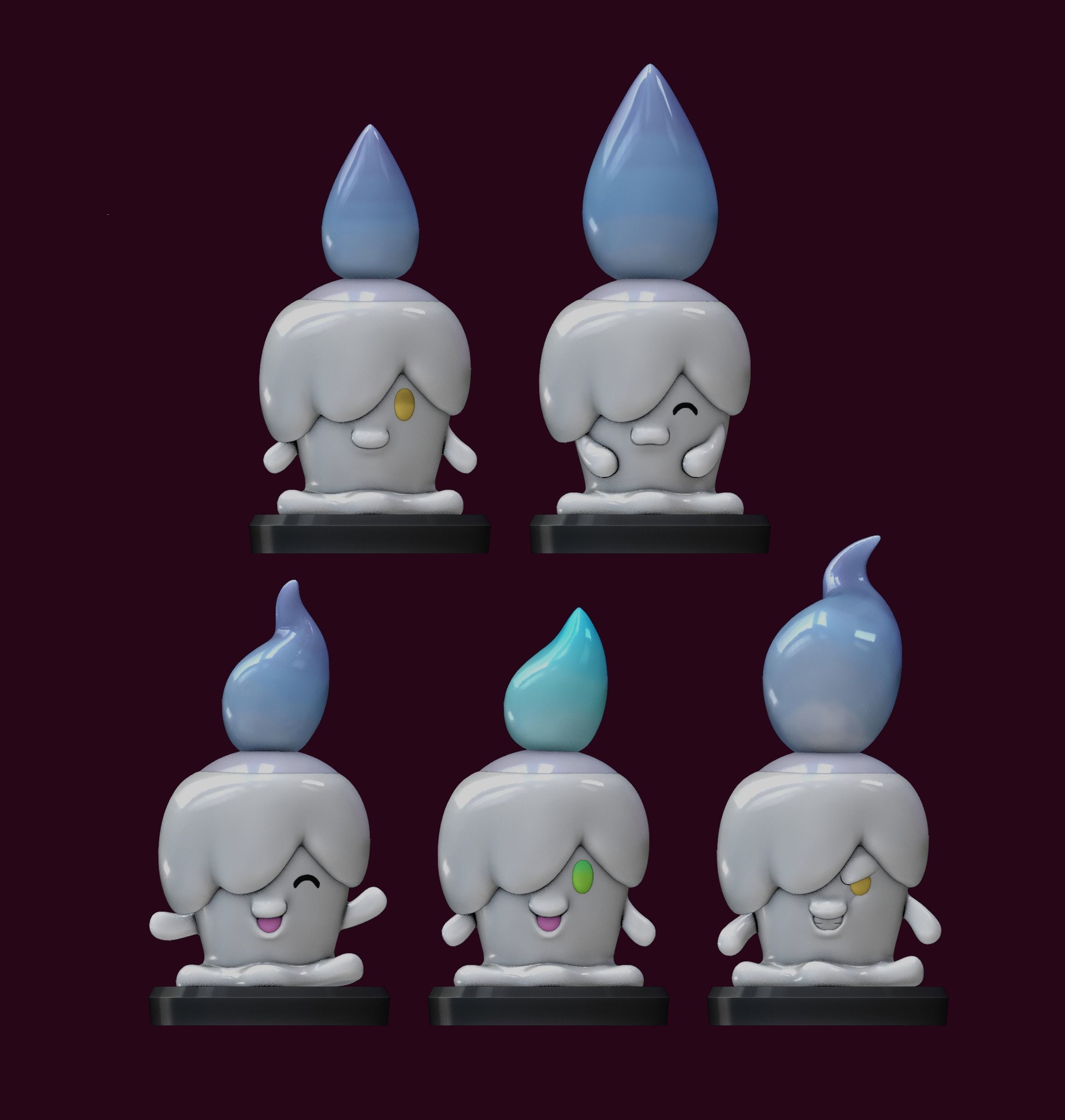litwick - Pokemon 3D model 3D printable | CGTrader