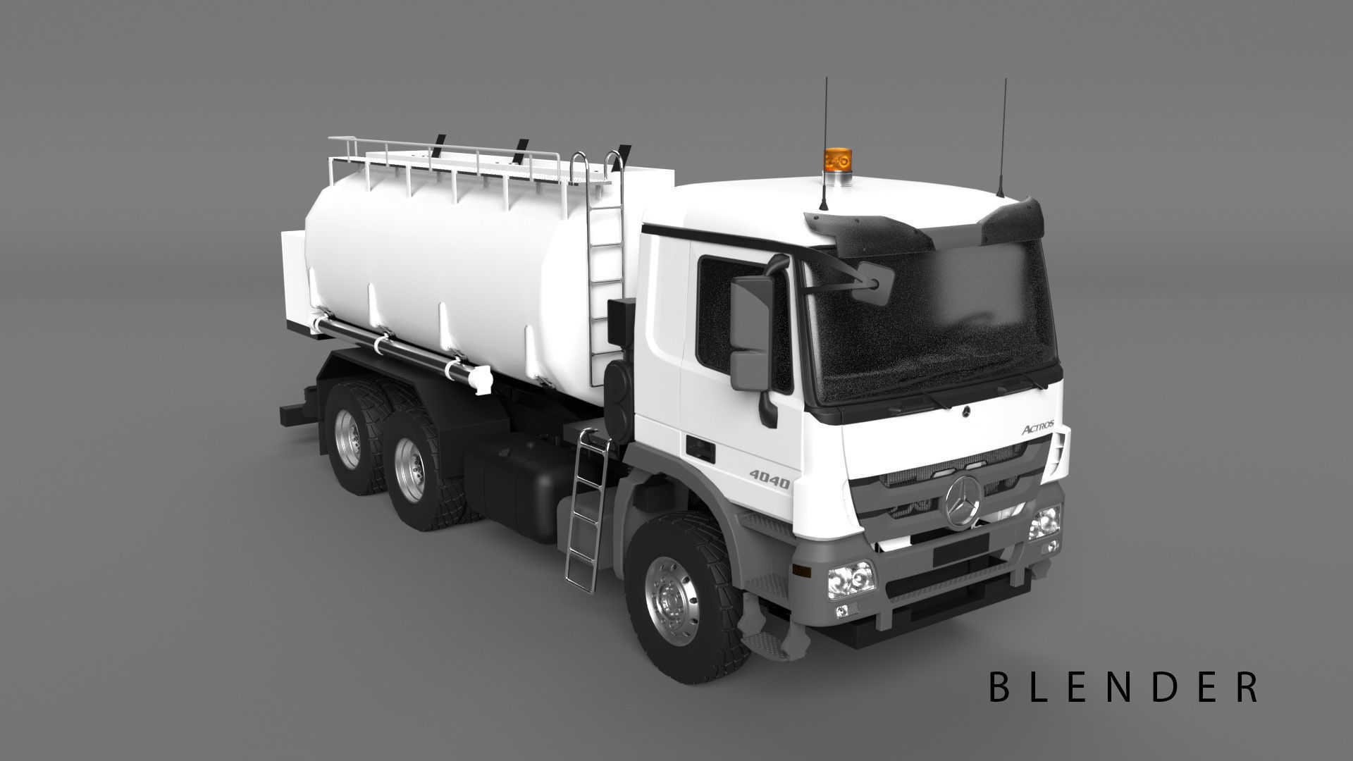 Mercedes ACTROS 4040-A 6x6 Fuel tank 3D model | CGTrader