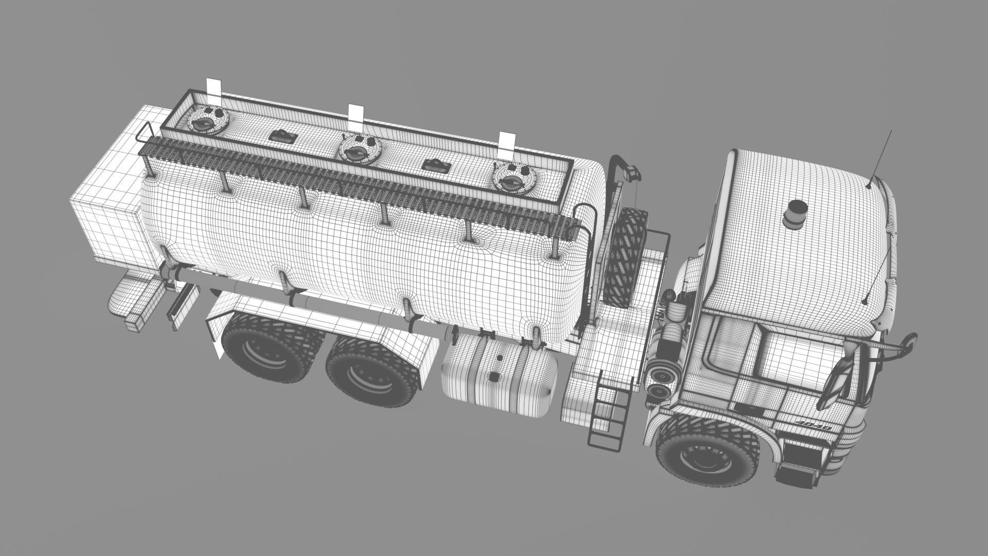 Mercedes ACTROS 4040-A 6x6 Fuel tank 3D model | CGTrader