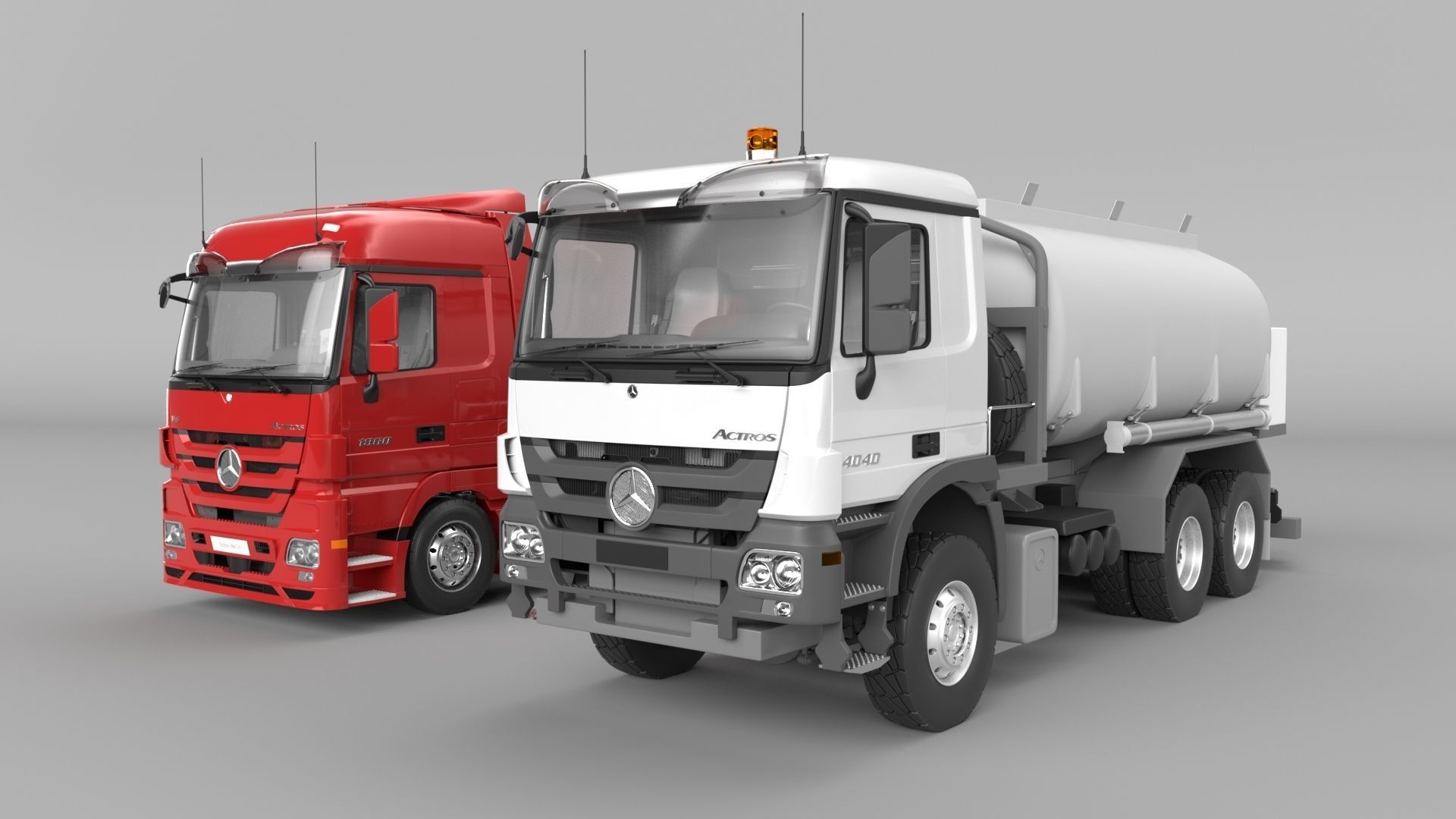 Mercedes ACTROS 4040-A 6x6 Fuel tank 3D model | CGTrader