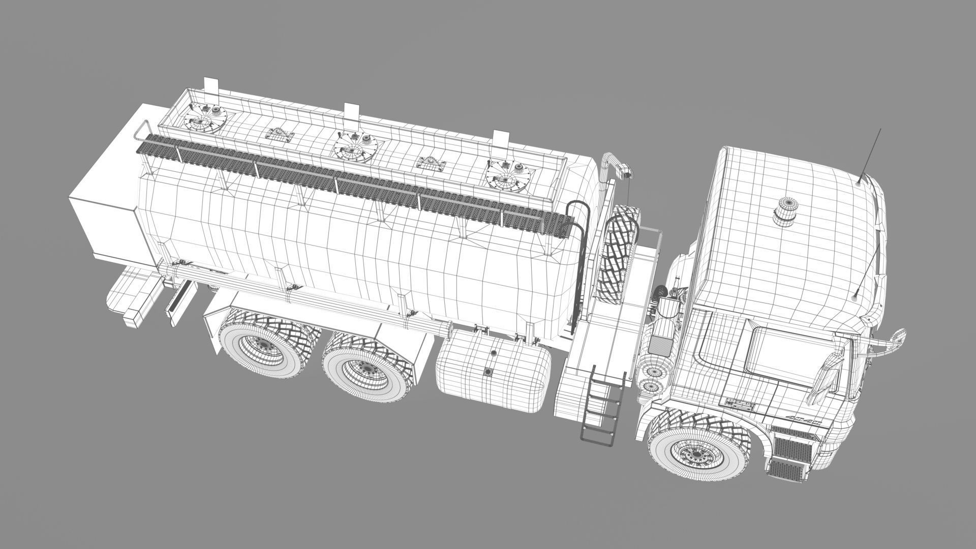 Mercedes ACTROS 4040-A 6x6 Fuel tank 3D model | CGTrader