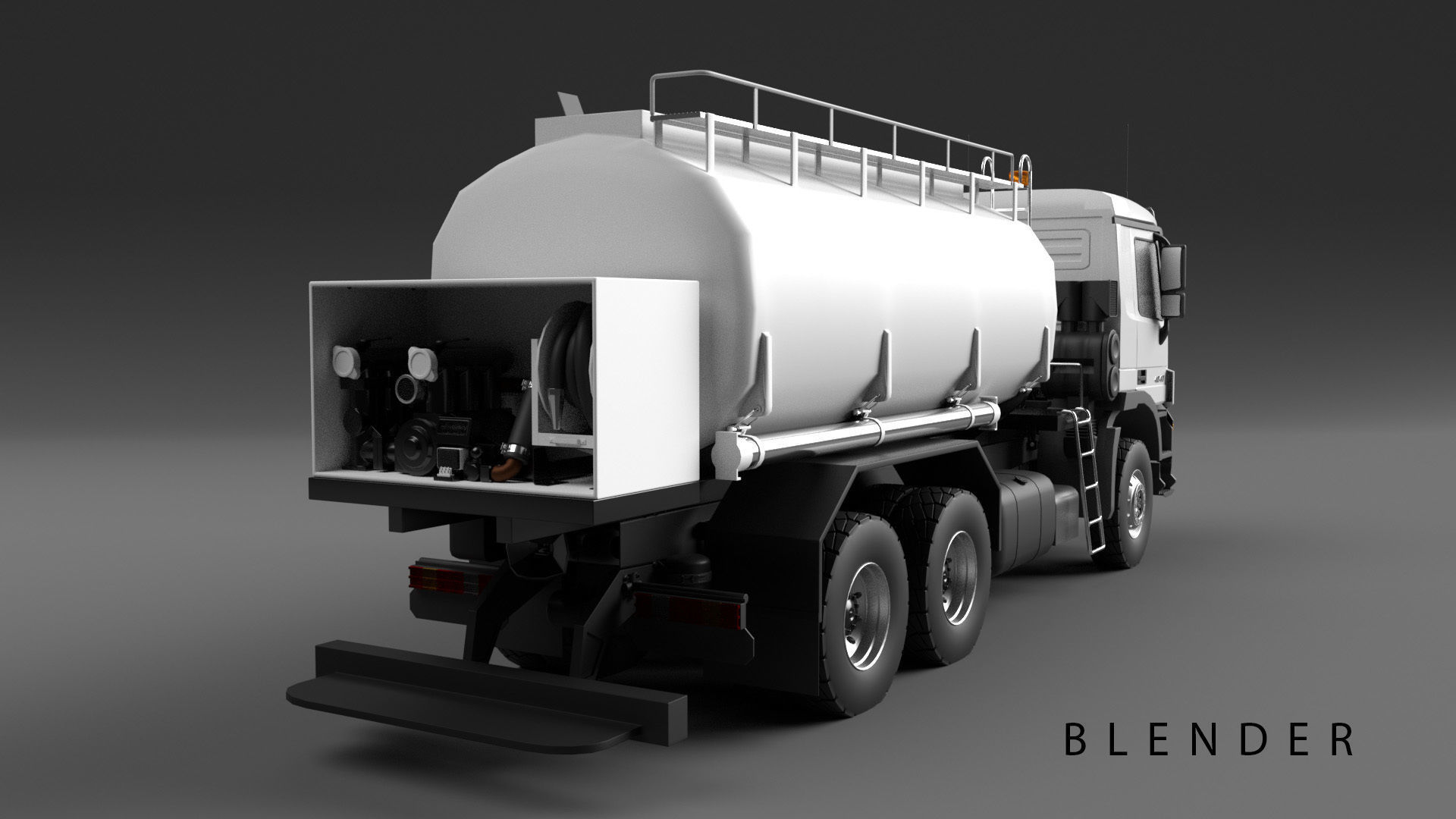 Mercedes ACTROS 4040-A 6x6 Fuel tank 3D model | CGTrader