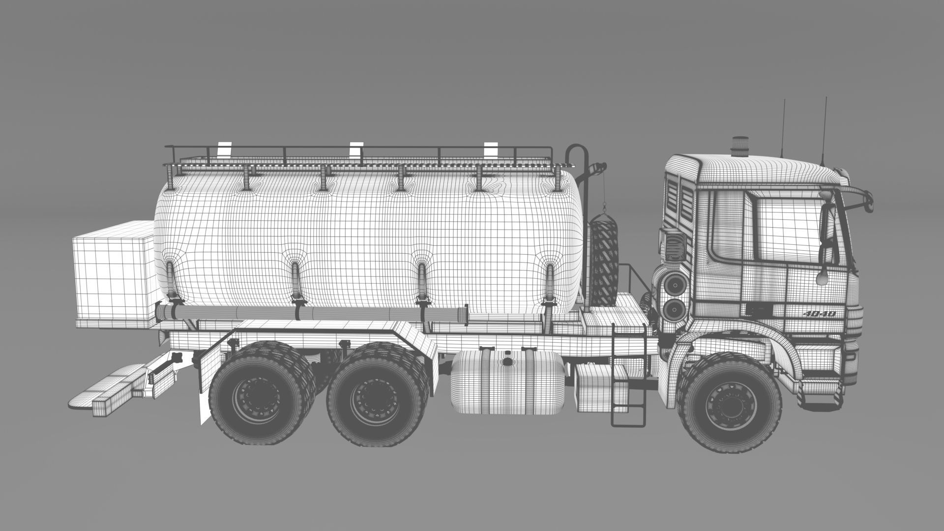Mercedes ACTROS 4040-A 6x6 Fuel tank 3D model | CGTrader