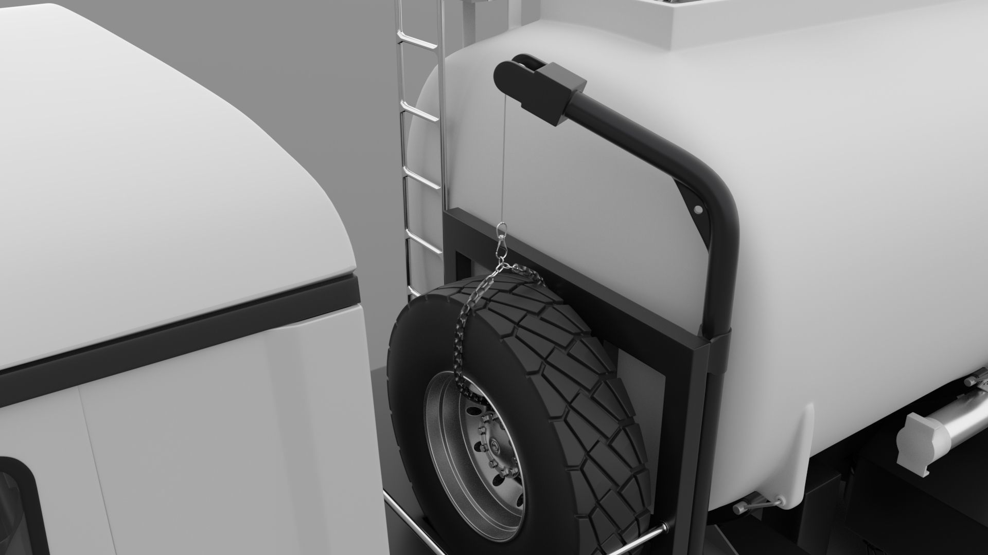 Mercedes ACTROS 4040-A 6x6 Fuel tank 3D model | CGTrader