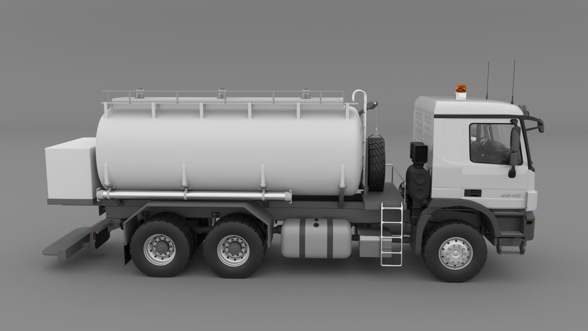 Mercedes ACTROS 4040-A 6x6 Fuel tank 3D model | CGTrader