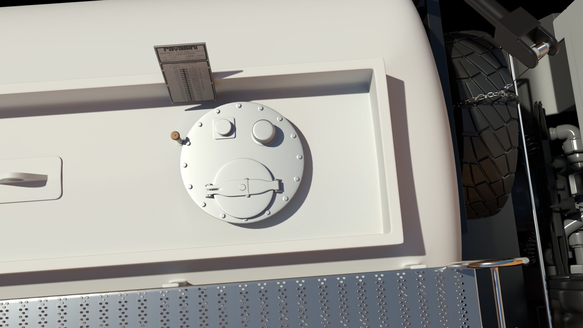 Mercedes ACTROS 4040-A 6x6 Fuel tank 3D model | CGTrader