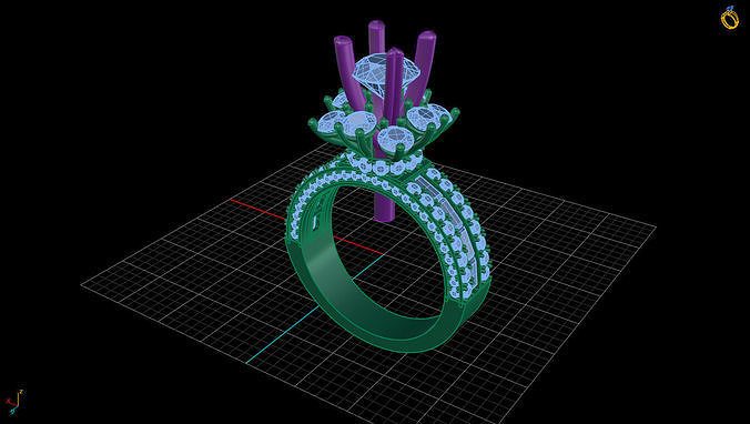 RINGS DIAMOND 3D model 3D printable | CGTrader