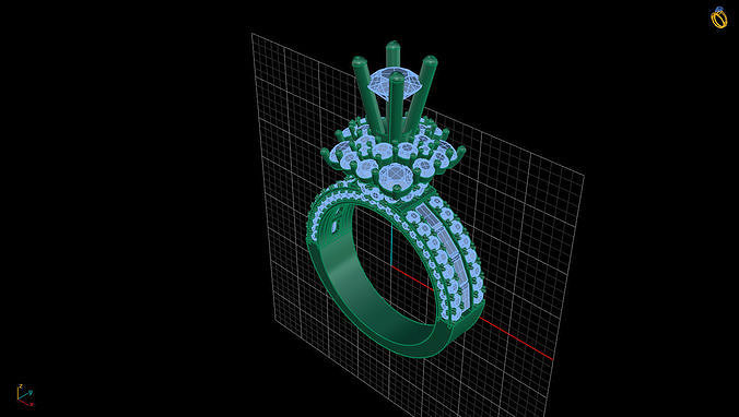 RINGS DIAMOND 3D model 3D printable | CGTrader