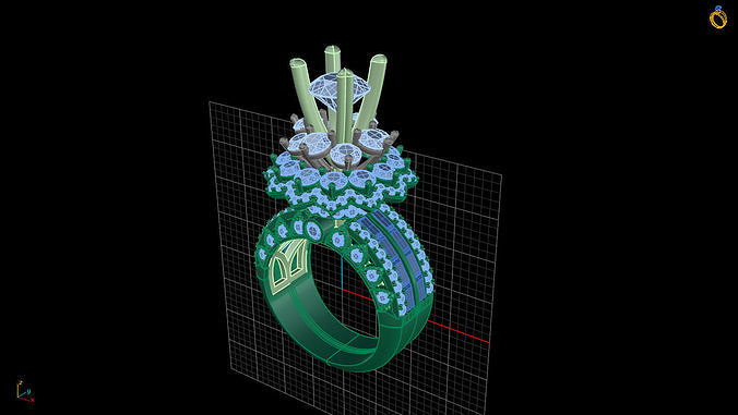 RINGS DIAMOND 3D model 3D printable | CGTrader