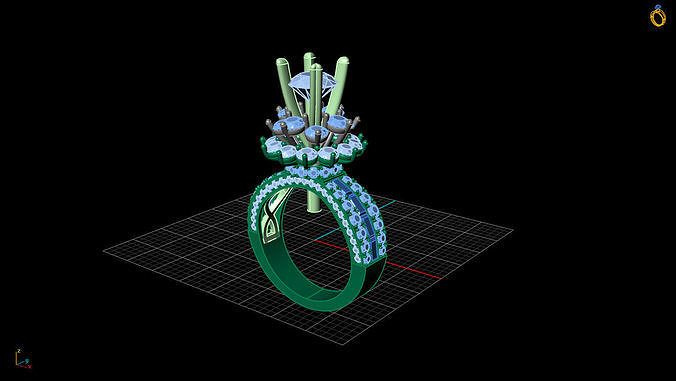 RINGS DIAMOND 3D model 3D printable | CGTrader