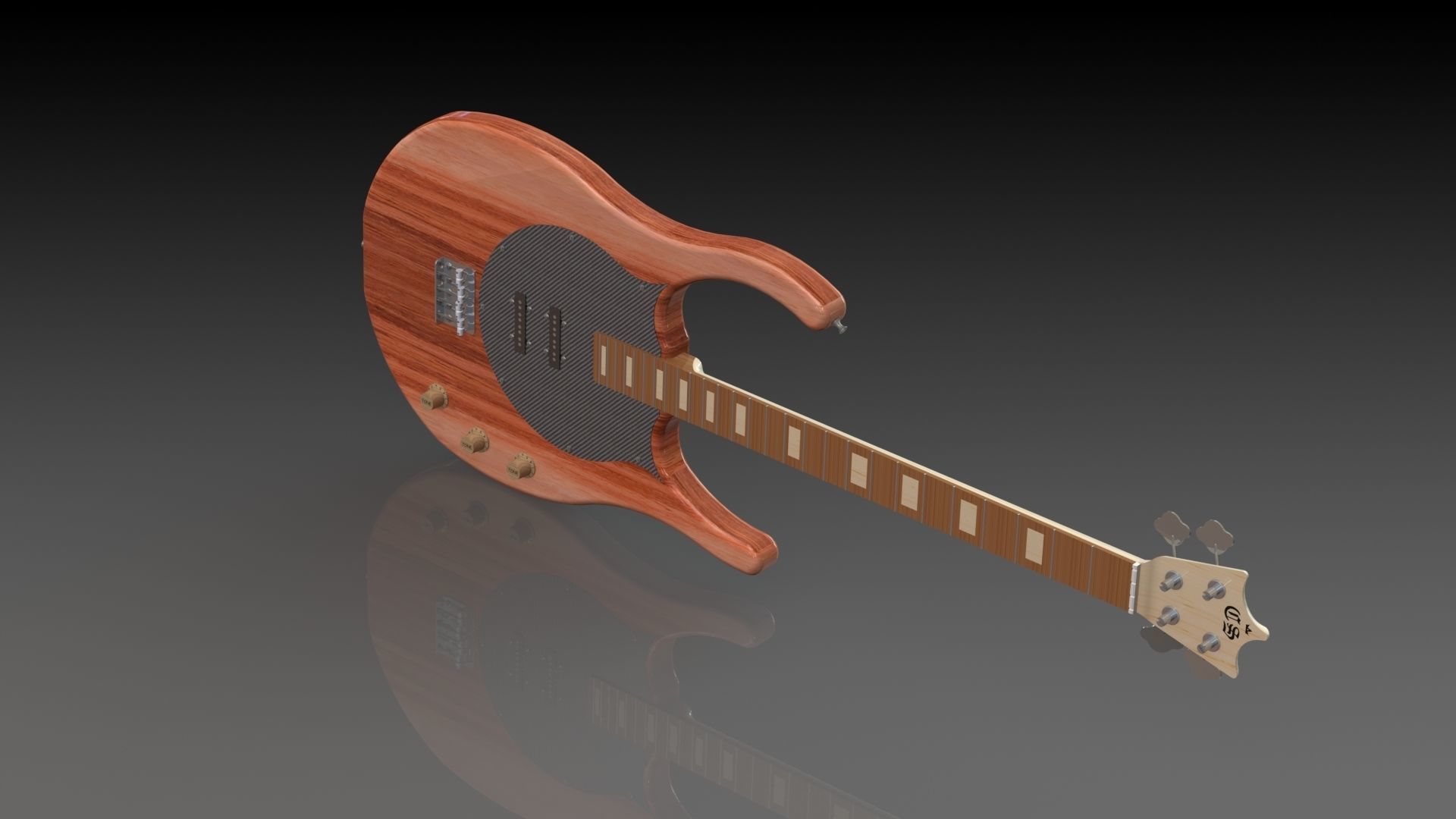 Bass Custom 3D model | CGTrader