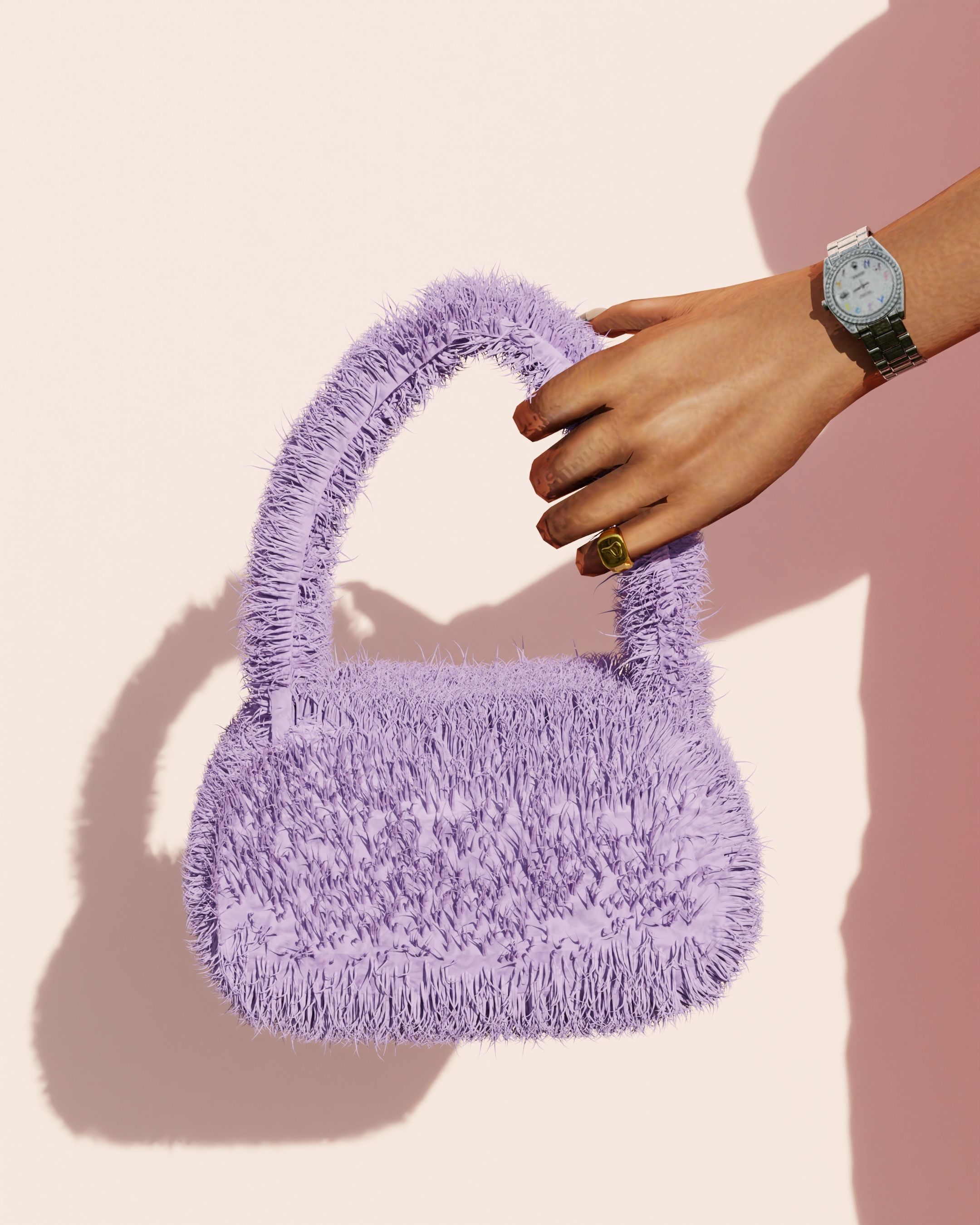 Parker Shoulder Bags 3D model | CGTrader