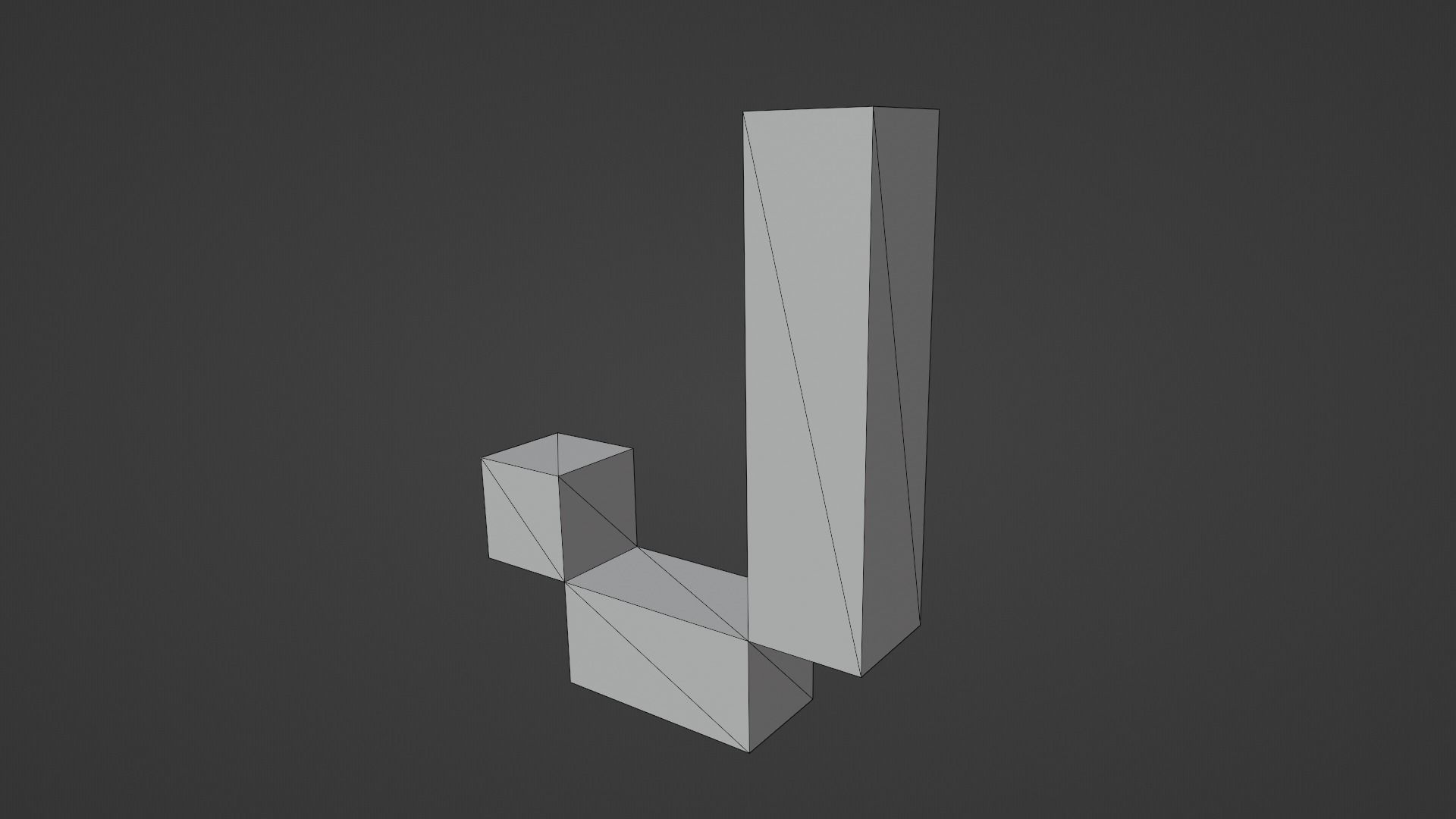 3D model Pixel Letter J VR / AR / low-poly | CGTrader