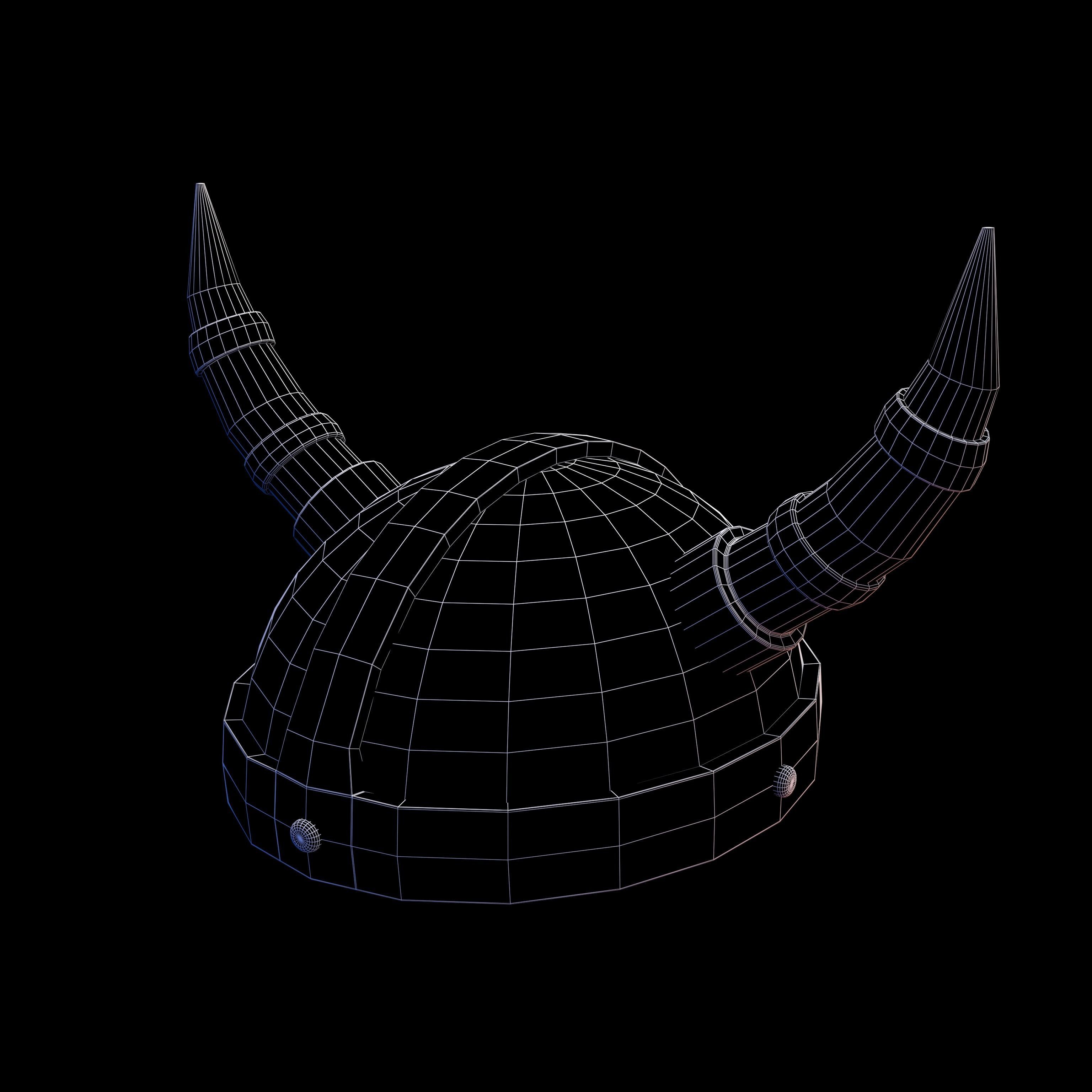3D model Stylized Viking Helmet VR / AR / low-poly | CGTrader