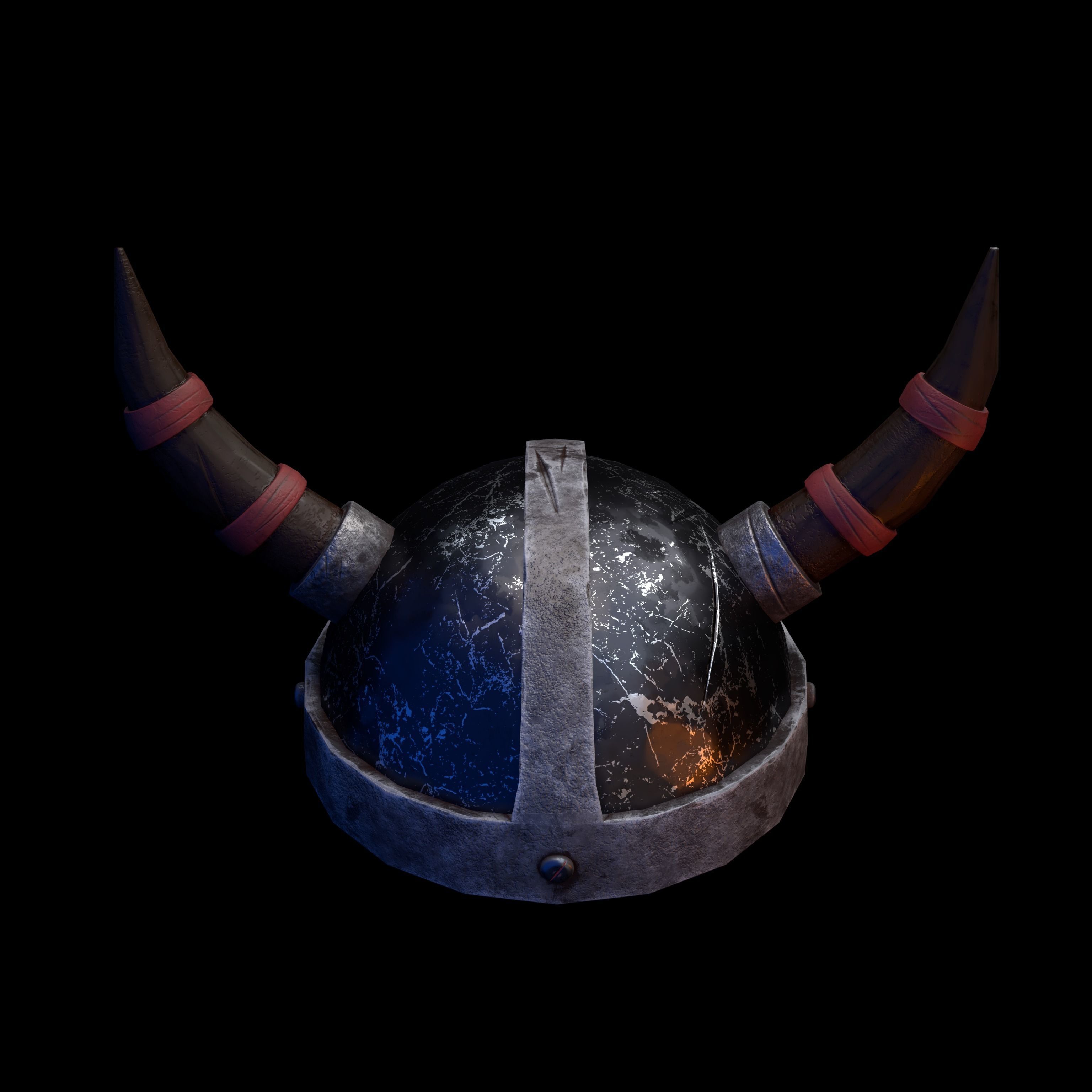 3D model Stylized Viking Helmet VR / AR / low-poly | CGTrader
