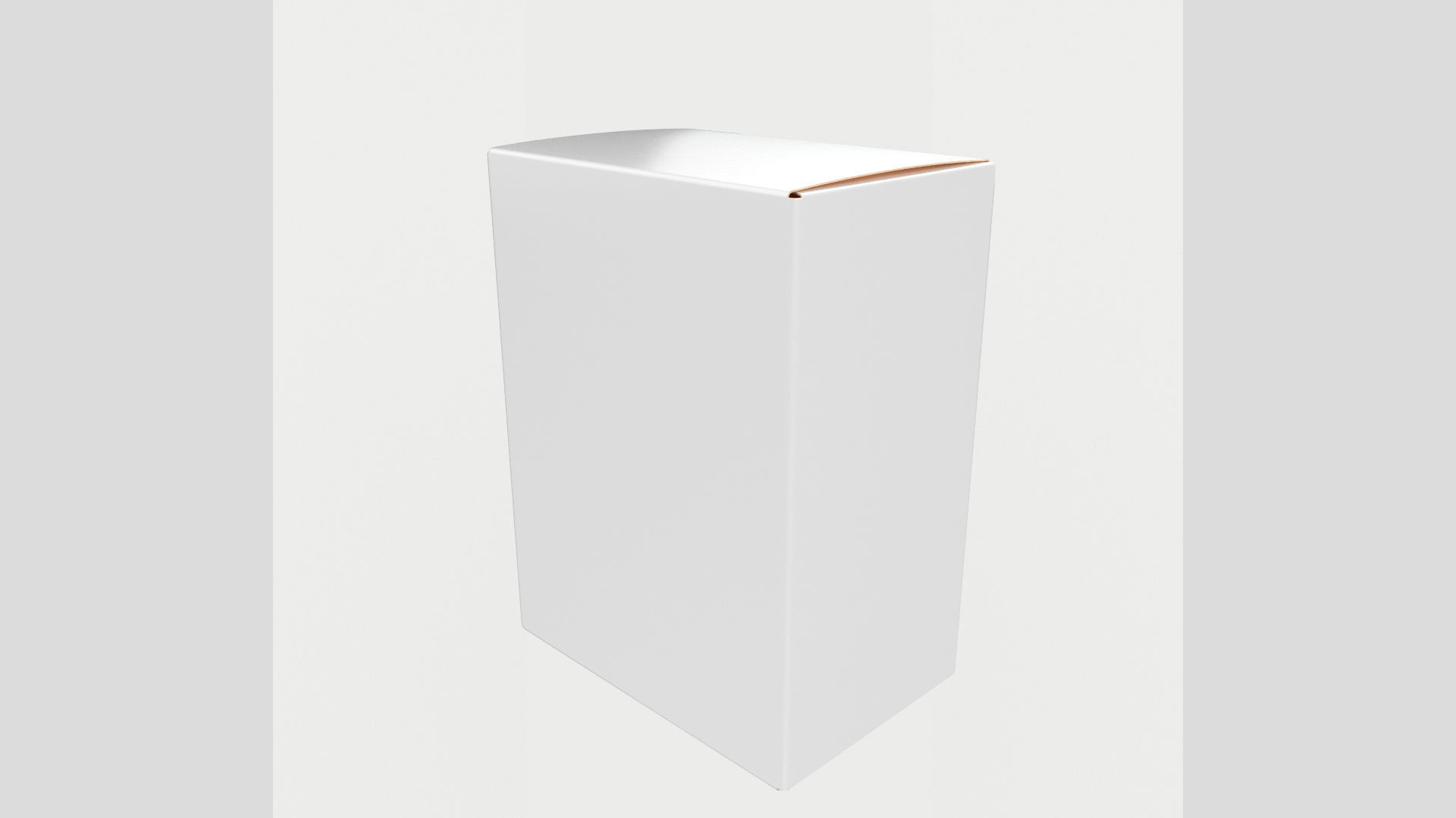 10cm Tall Paper Box Closed Opened Unwrapped 3D model | CGTrader