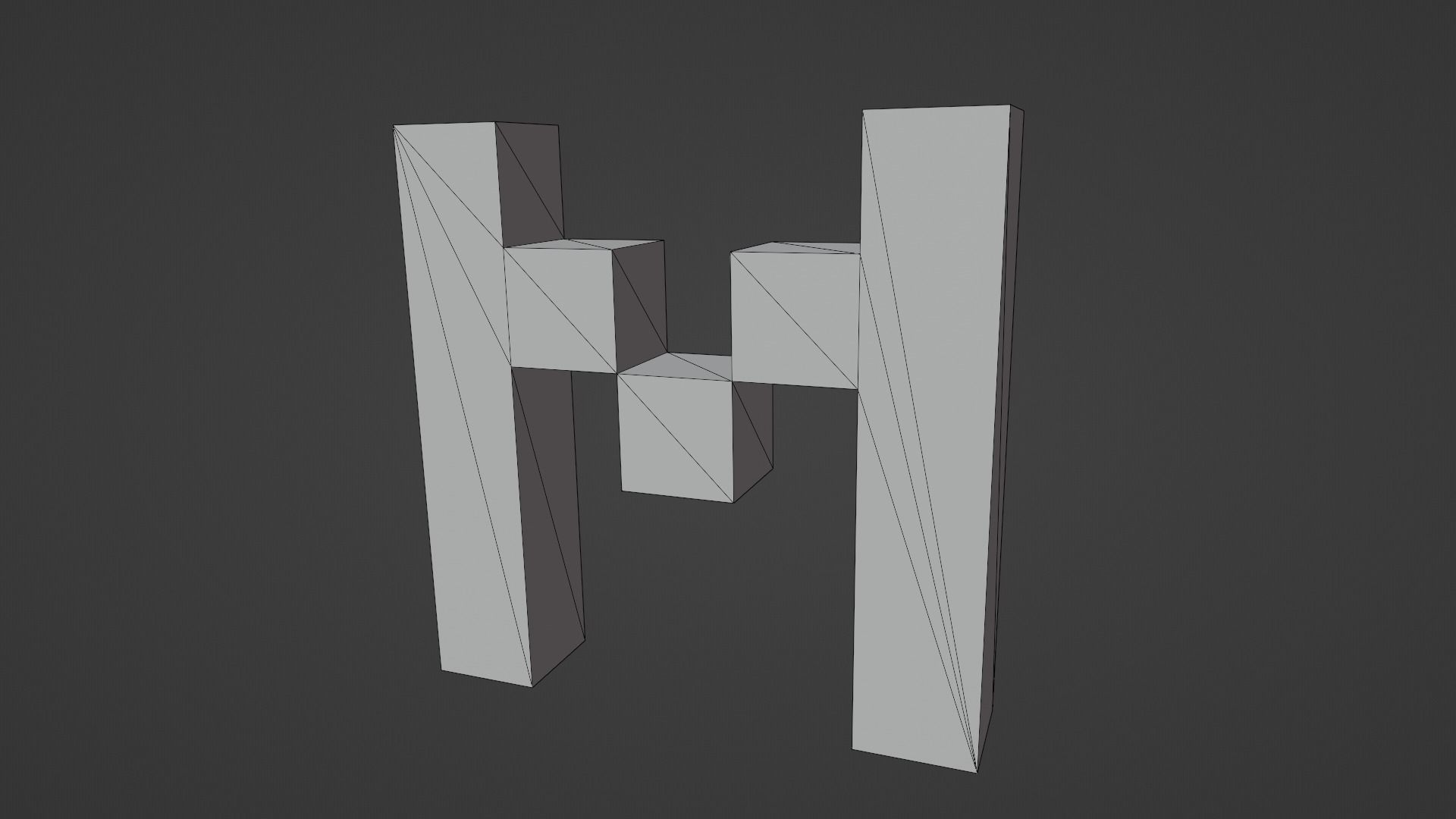 3D model Pixel Letter M VR / AR / low-poly | CGTrader