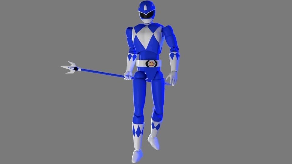 Super rangers Blue ranger Action figure 3D model 3D printable | CGTrader
