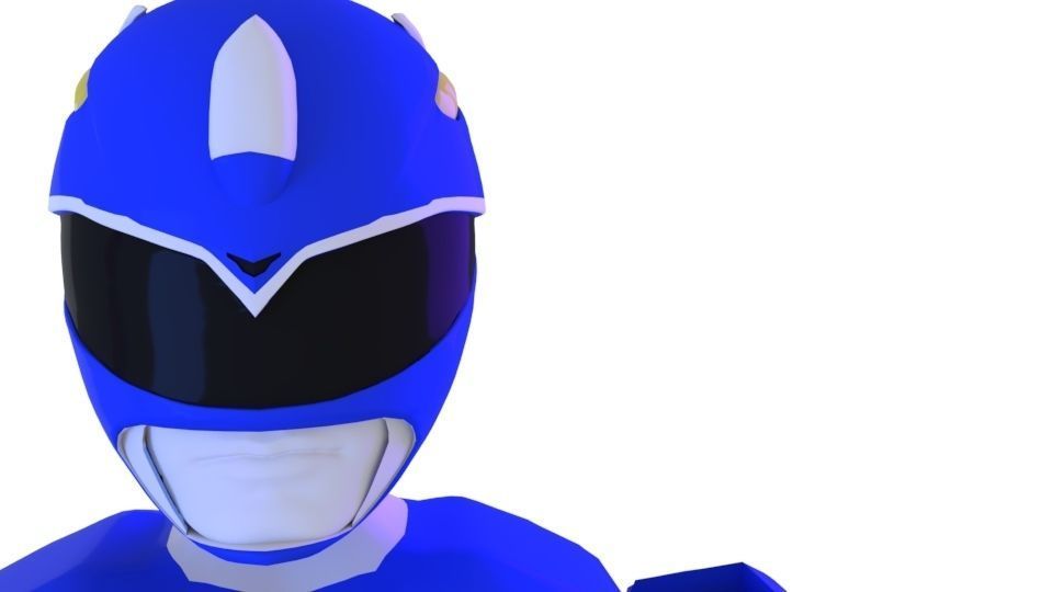 Super rangers Blue ranger Action figure 3D model 3D printable | CGTrader