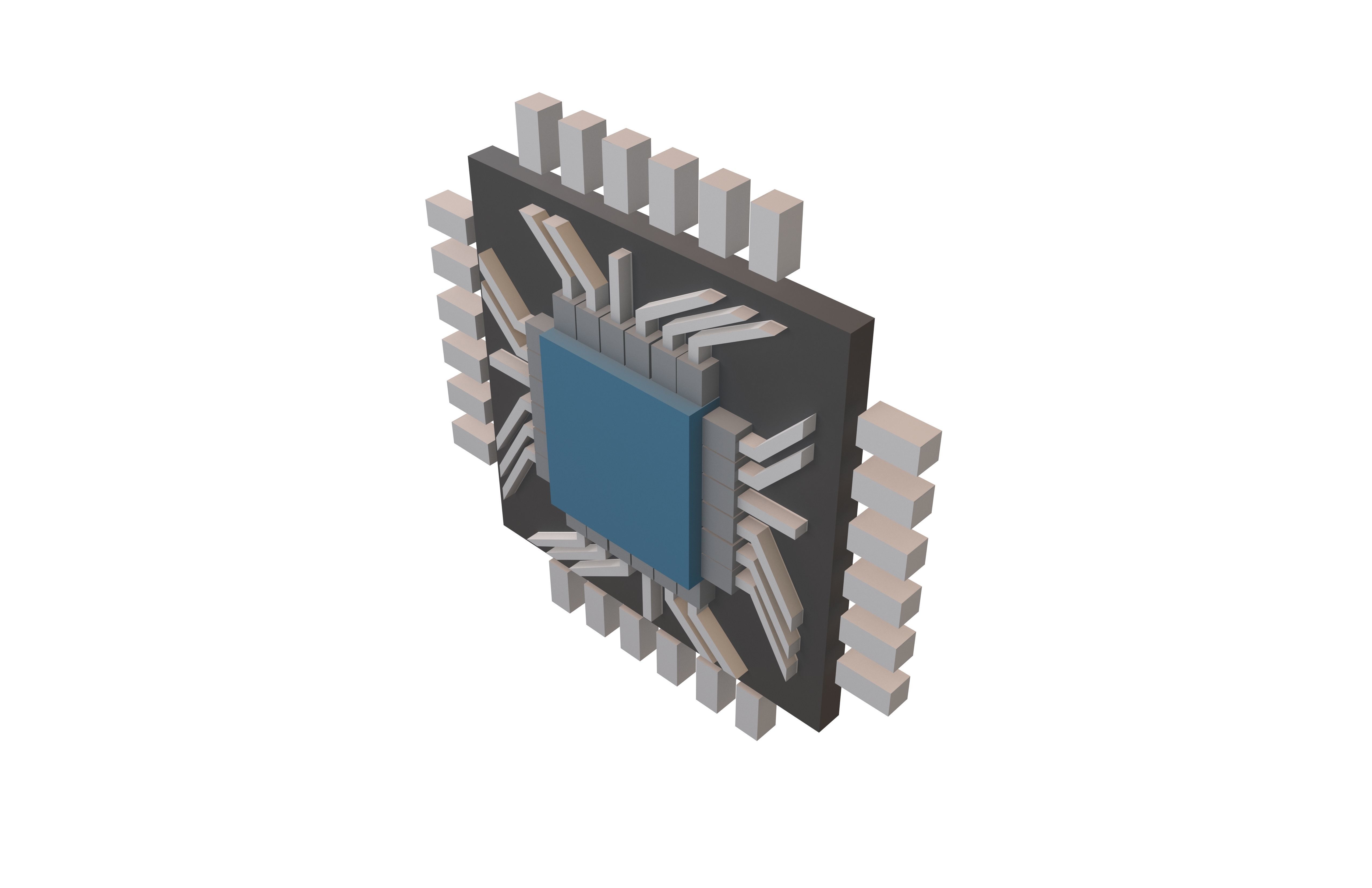 3D model Microchip Symbol V1 002 VR / AR / low-poly | CGTrader