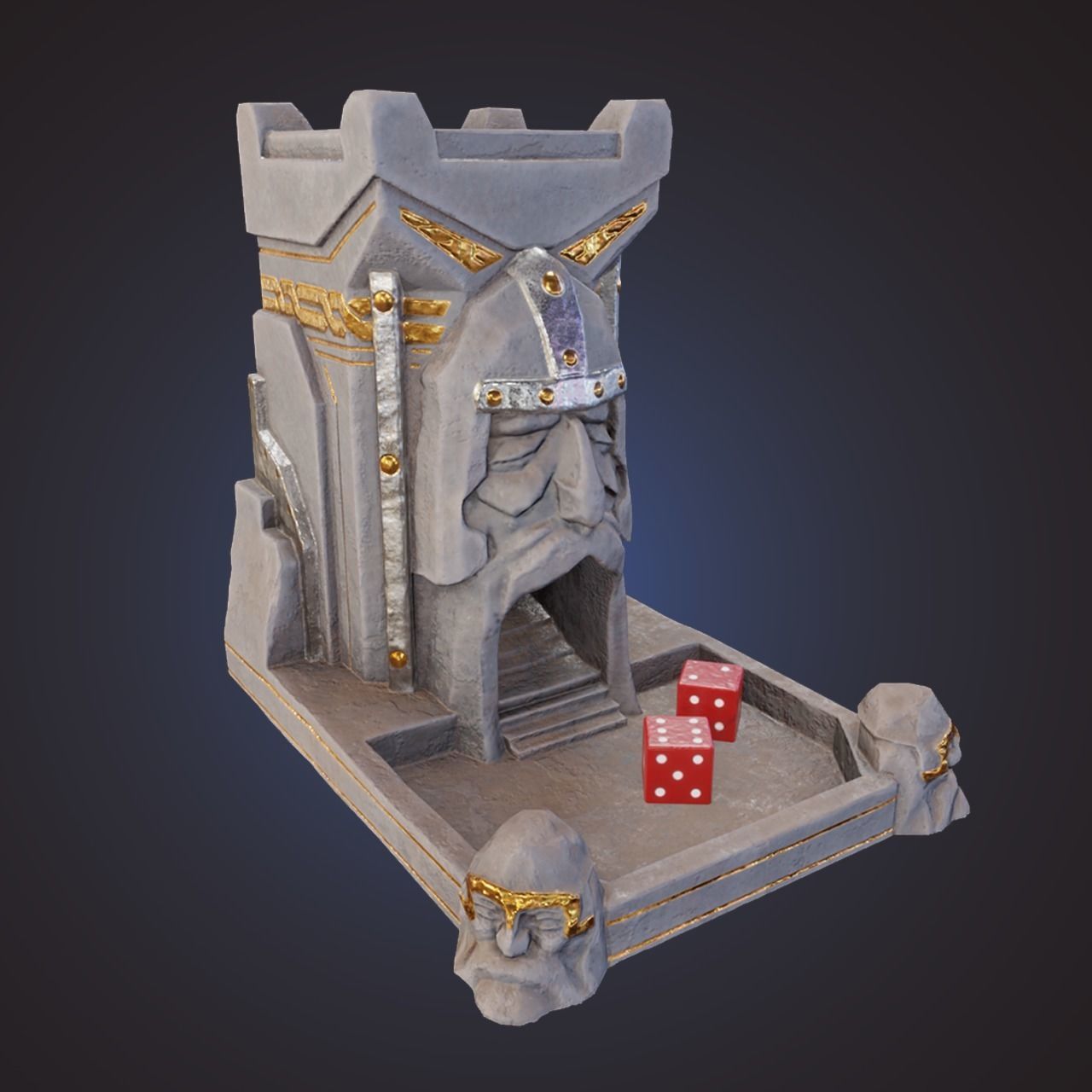 Dwarf Dice tower 3D model 3D printable | CGTrader